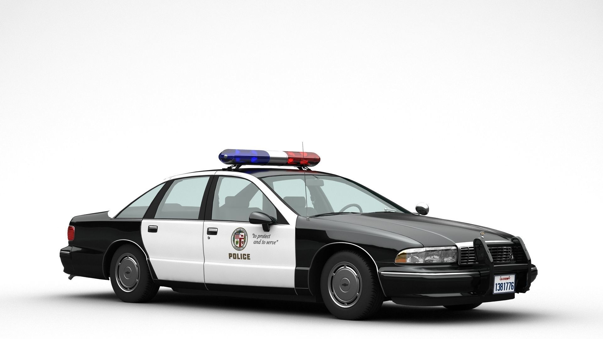 Chevrolet Caprice Classic Police 1994 3D model | CGTrader