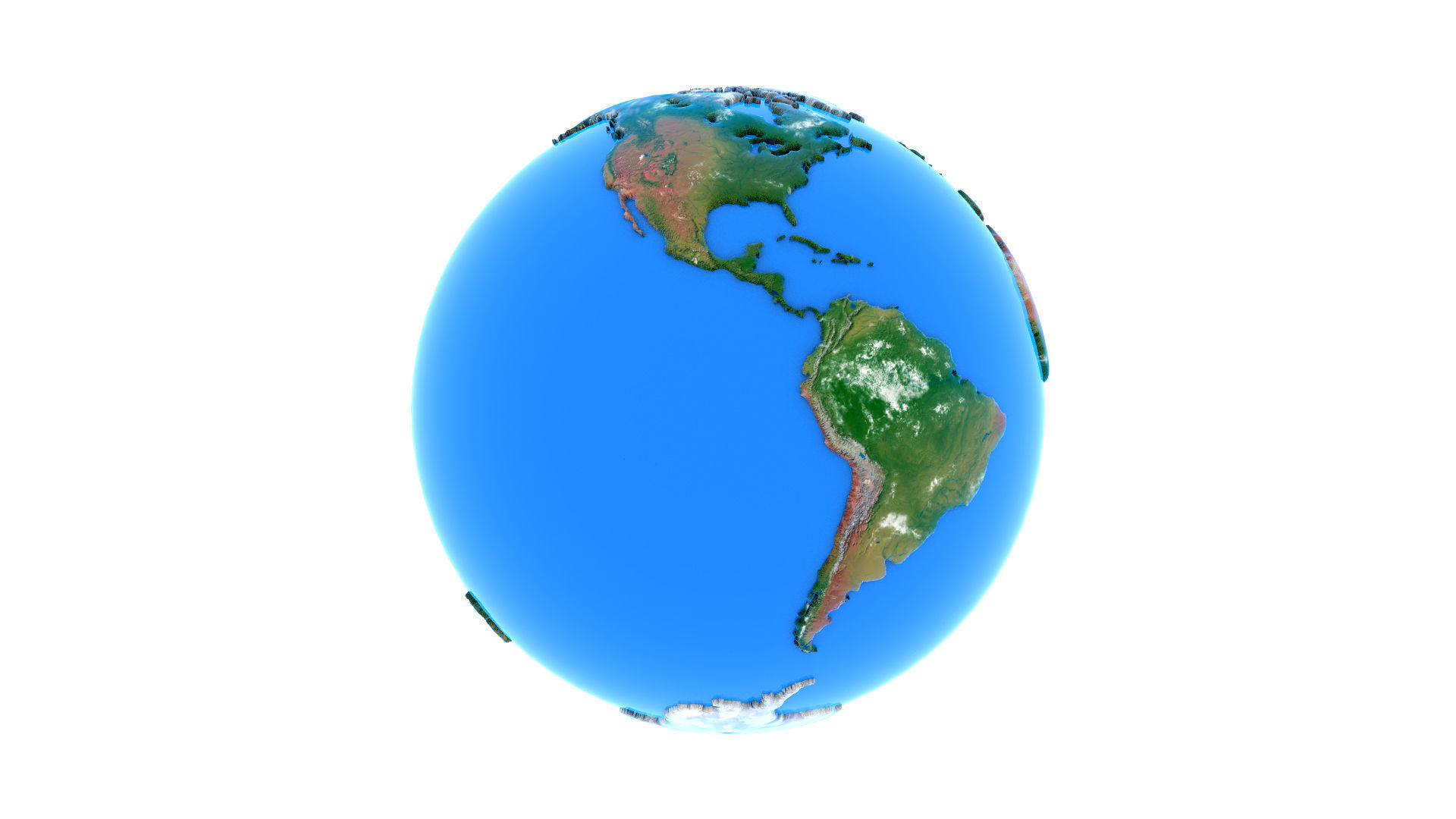 3D model Earth orange globe VR / AR / low-poly | CGTrader