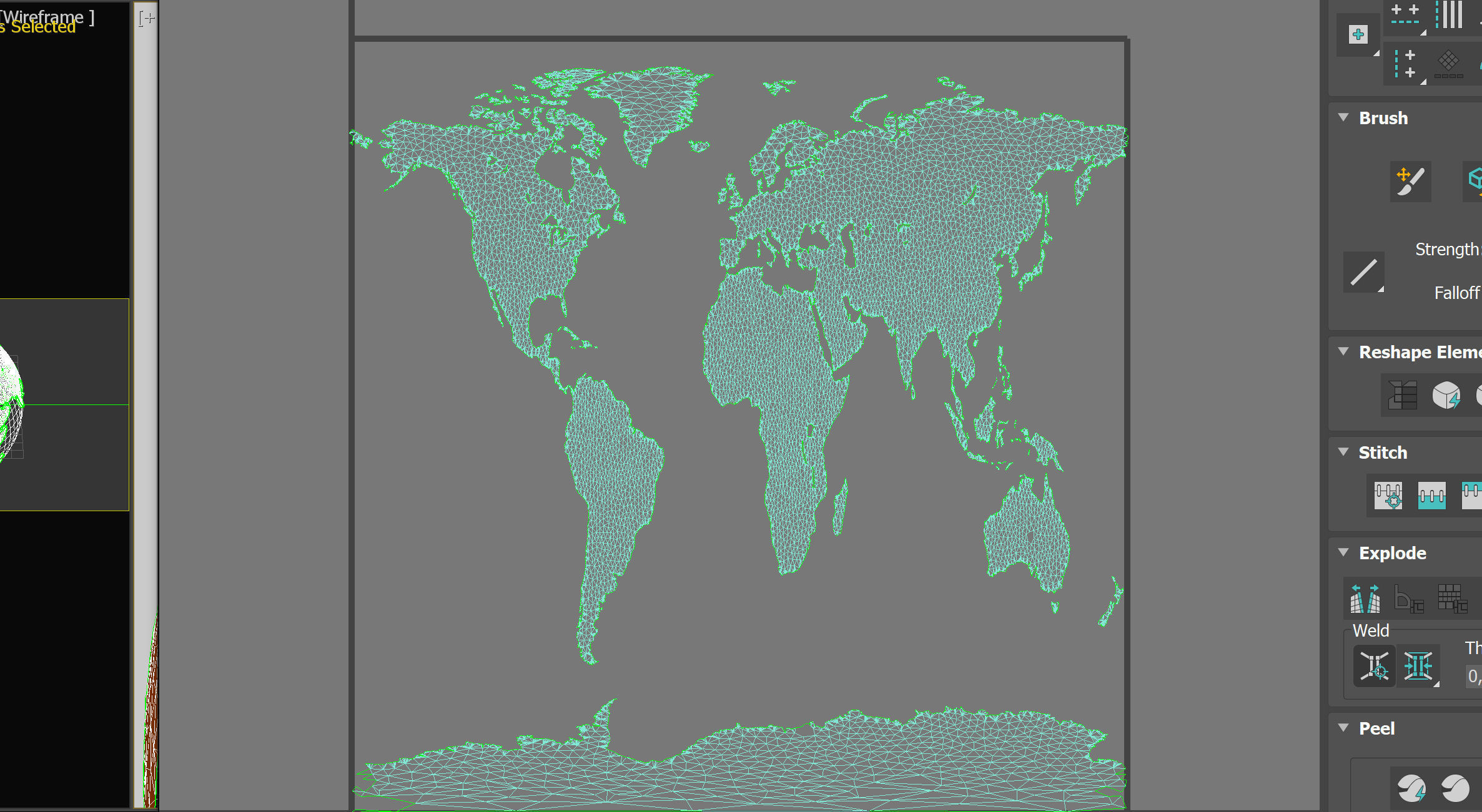 3D model Earth orange globe VR / AR / low-poly | CGTrader