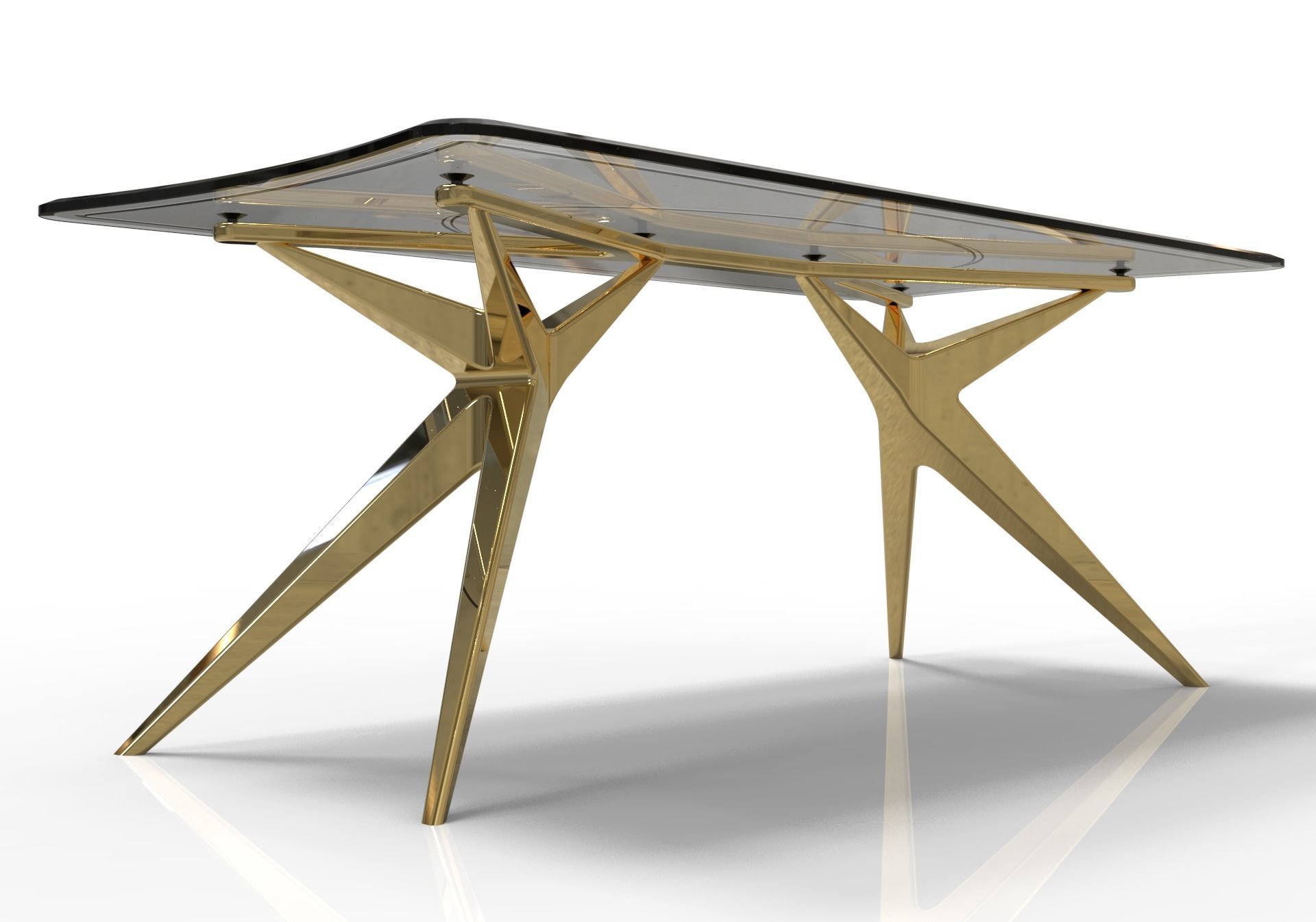 Metal Table 01 3D model 3D printable | CGTrader