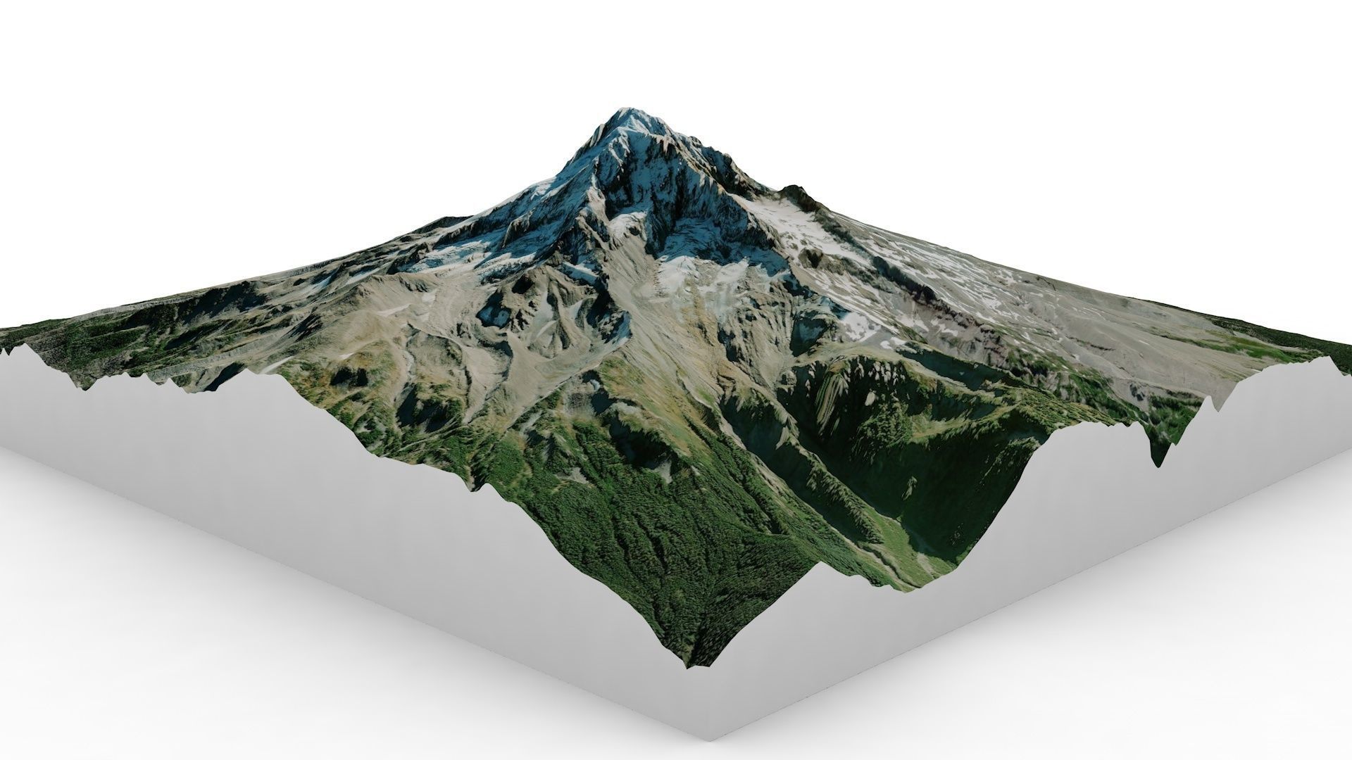 Mount Hood free 3D model | CGTrader