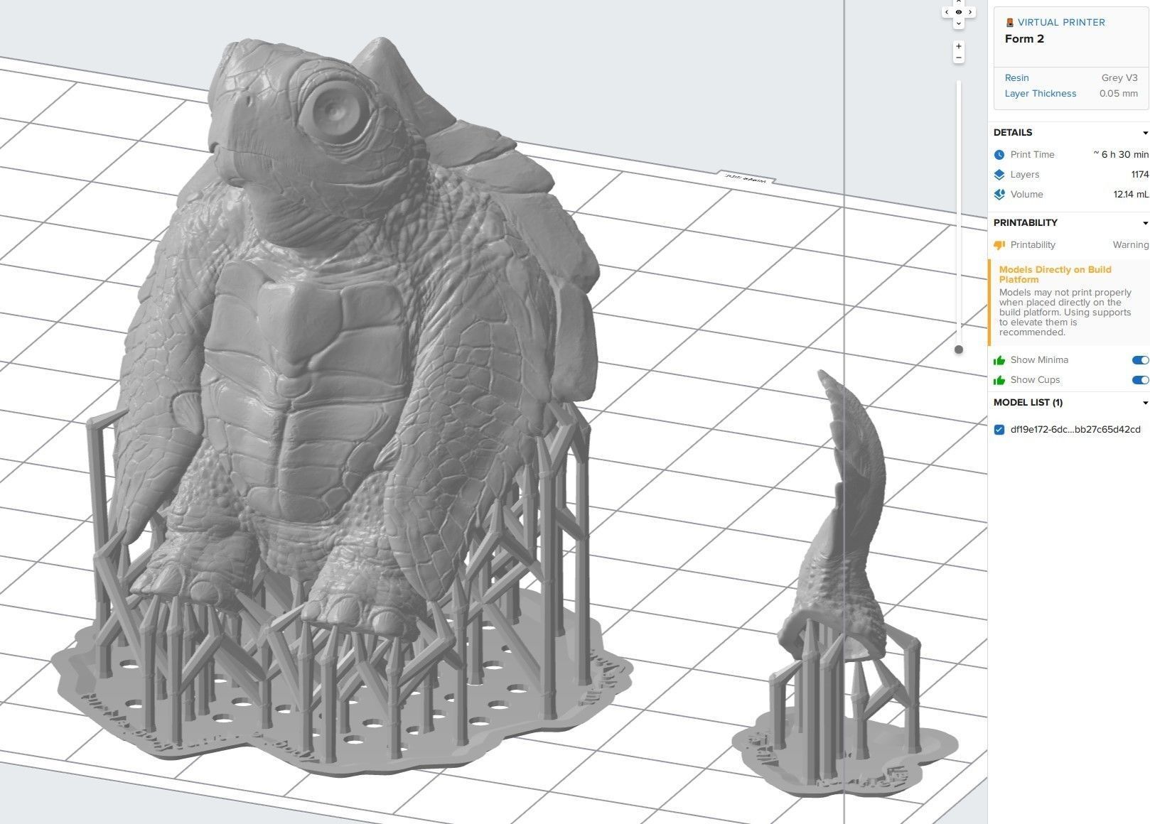 Cute Turtle Pre supported 3D model 3D printable | CGTrader