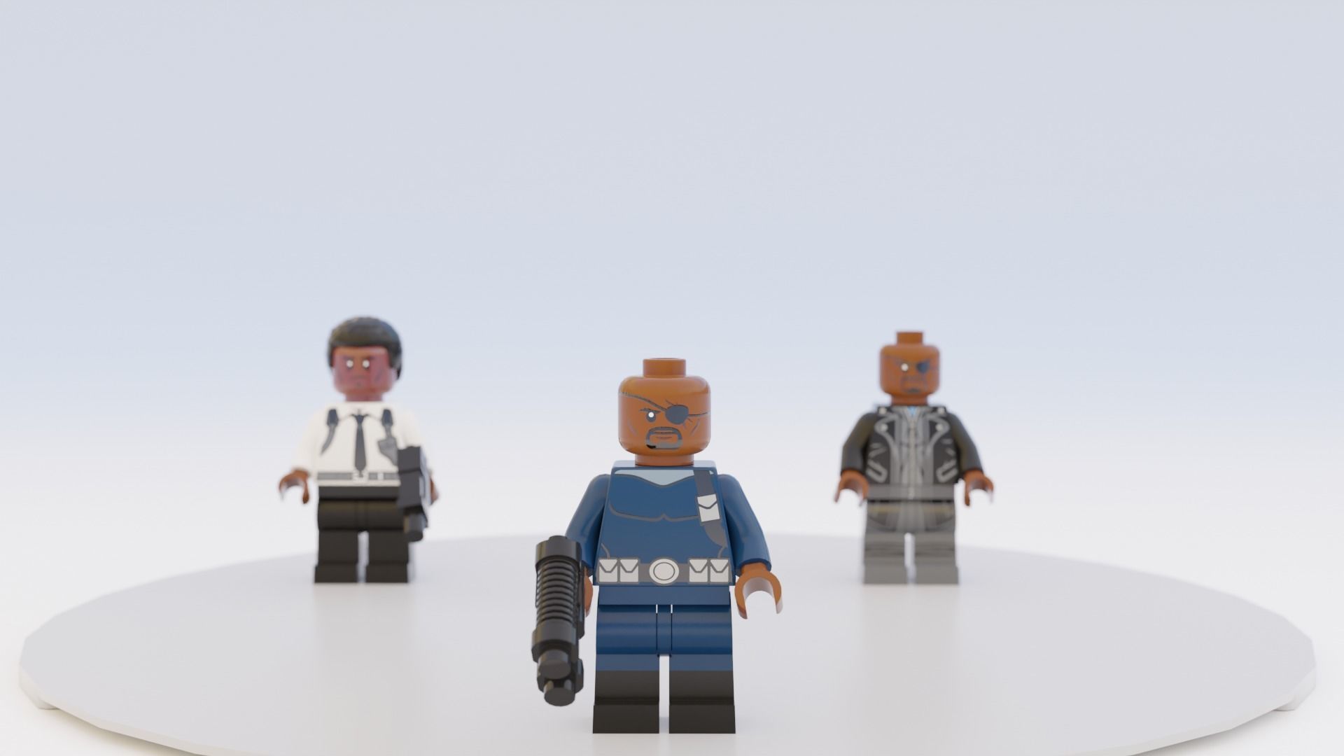 Lego Nick Fury mini pack 3D model | CGTrader