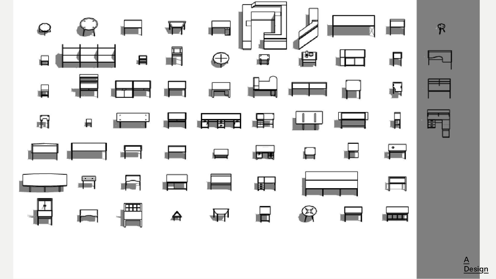Tables big and small - Pack of revit families 3D model | CGTrader