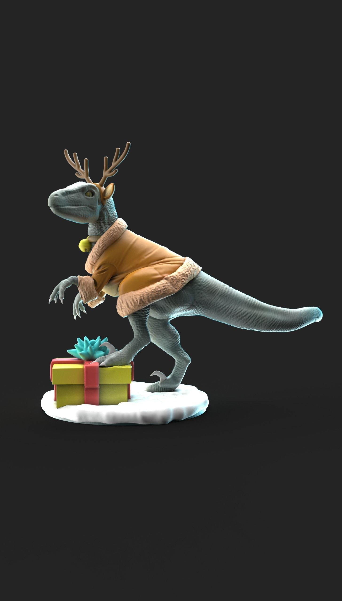 JURASSIC RUDOLPH 3D model 3D printable | CGTrader