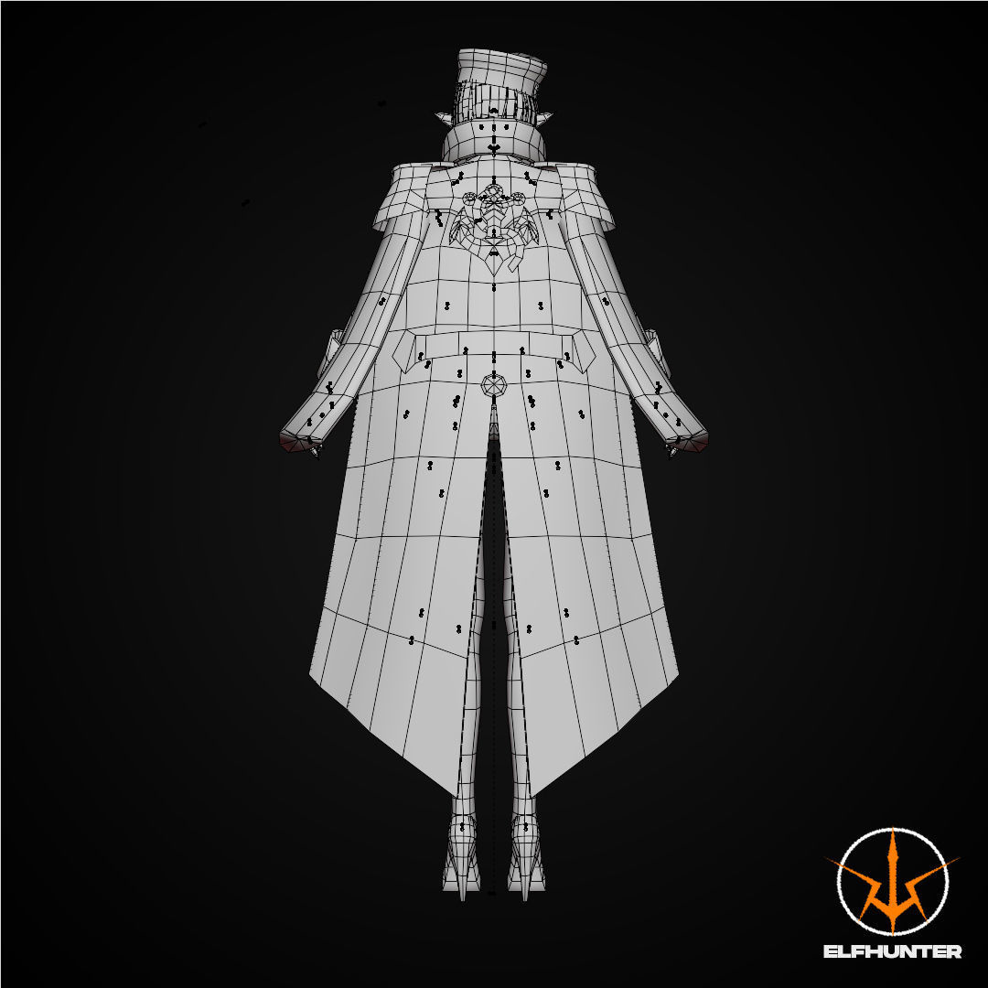 3D model EXCLUSIVE ELF HUNTER ELF HUNTER EDITION RIGGED CHARACTER ELF ...