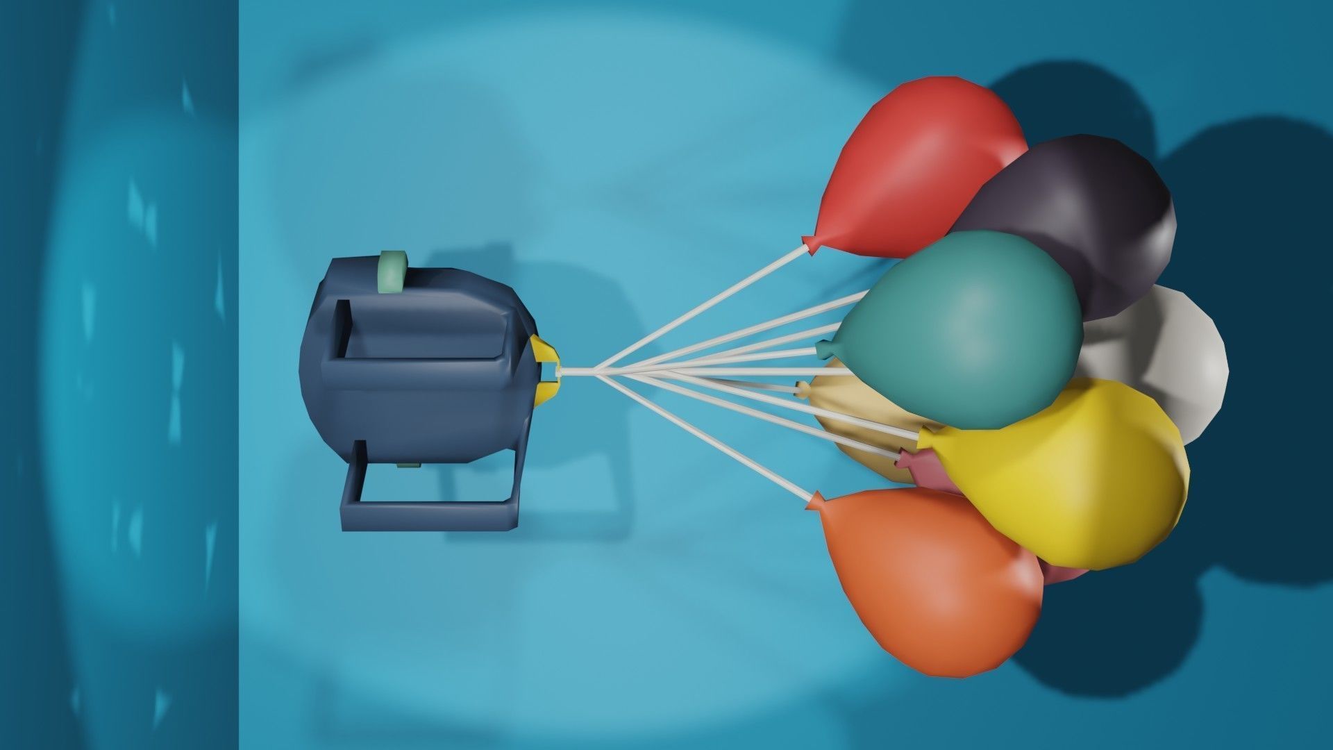 Balloon Backpack 3D model | CGTrader