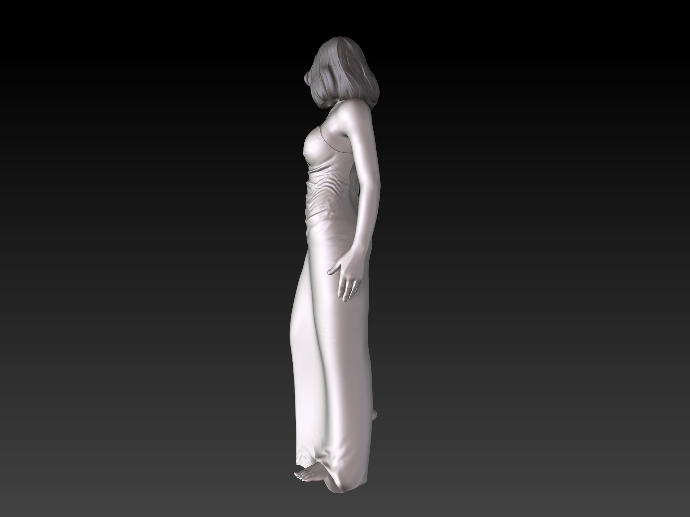 female model sculpture figure free 3D model | CGTrader