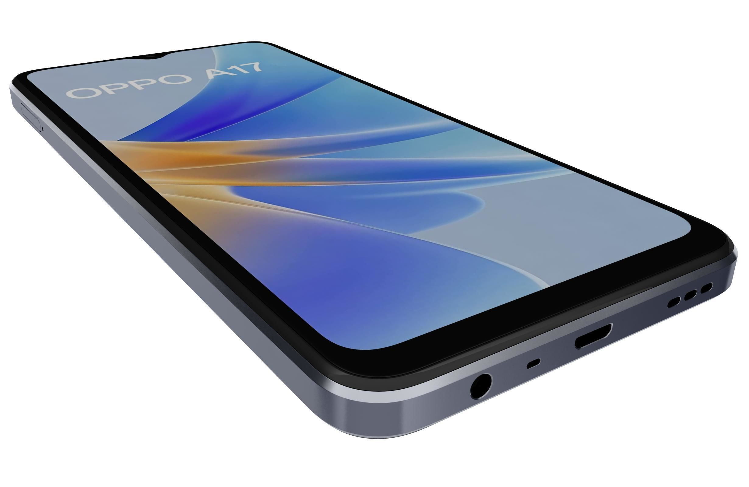 OPPO A17 Blue 3D model | CGTrader
