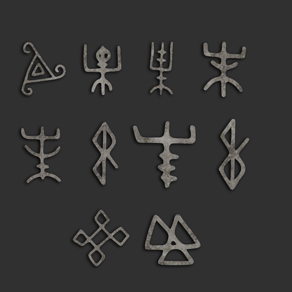 3D model 110 Runes Alpha 8K Vol 1 VR / AR / low-poly | CGTrader