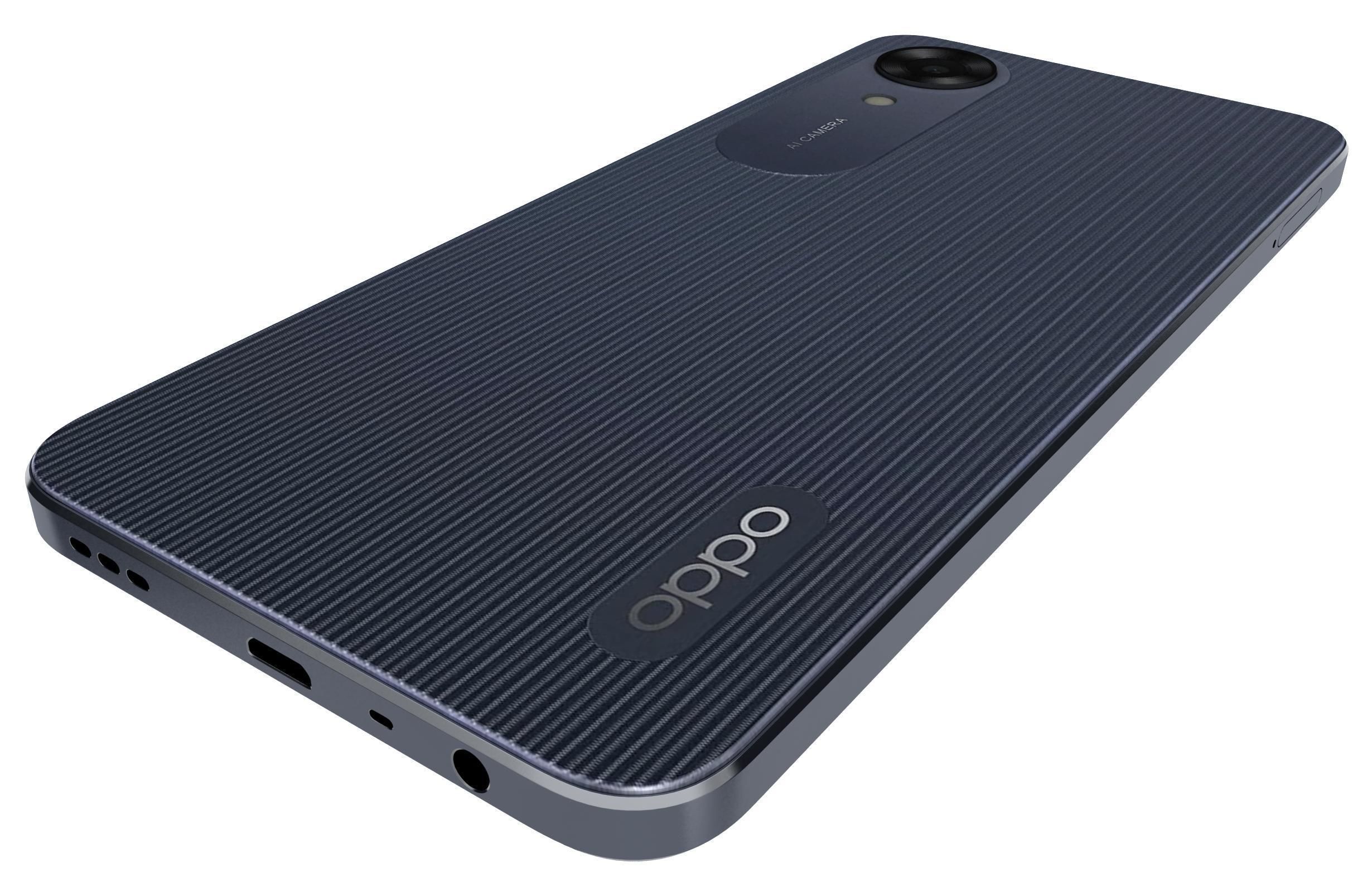 Oppo A17k Blue And Gold 3D model | CGTrader