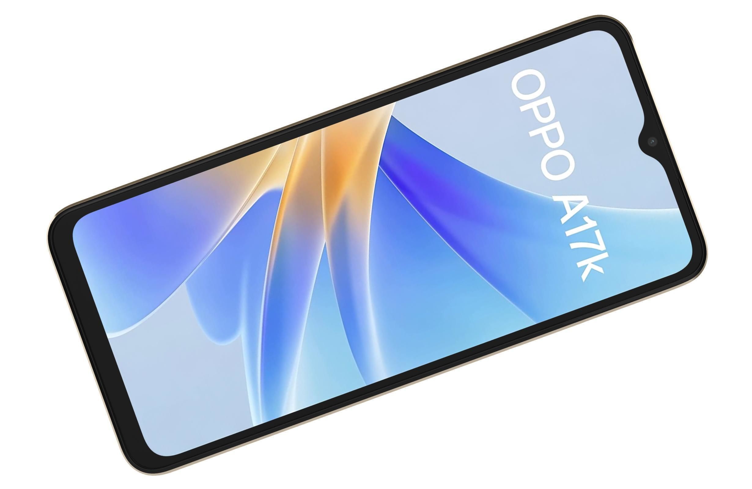 Oppo A17k Blue And Gold 3D model | CGTrader