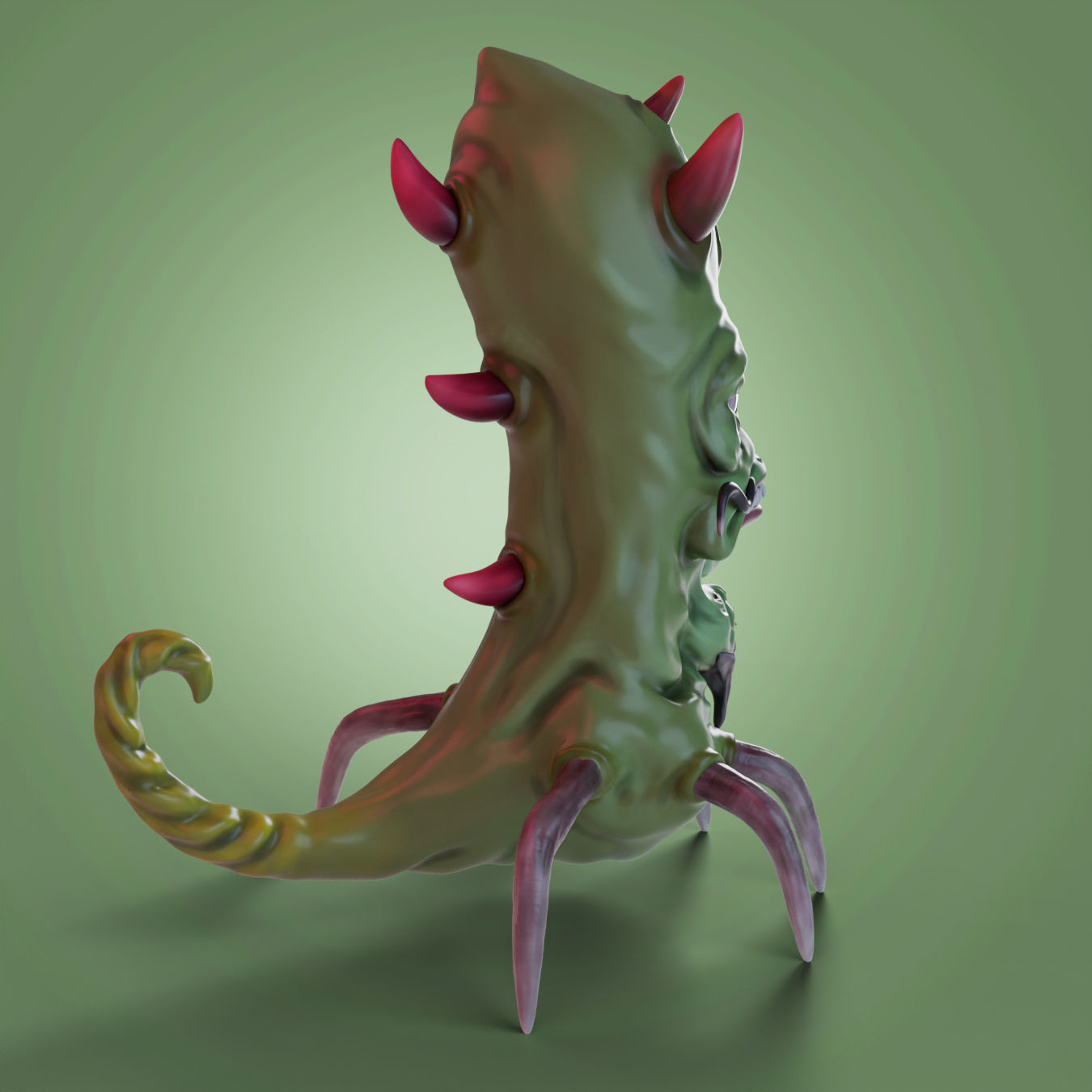 Nasty stylized monster 3D model | CGTrader