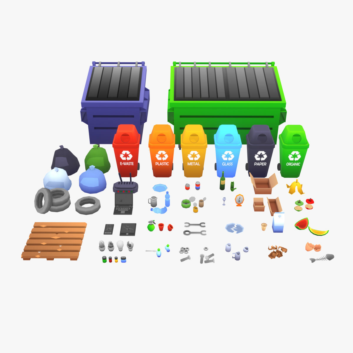 3D model Stylize Low Poly Garbage Pack VR / AR / low-poly | CGTrader 3D model Stylize Low Poly Garbage Pack VR / AR / low-poly | CGTrader