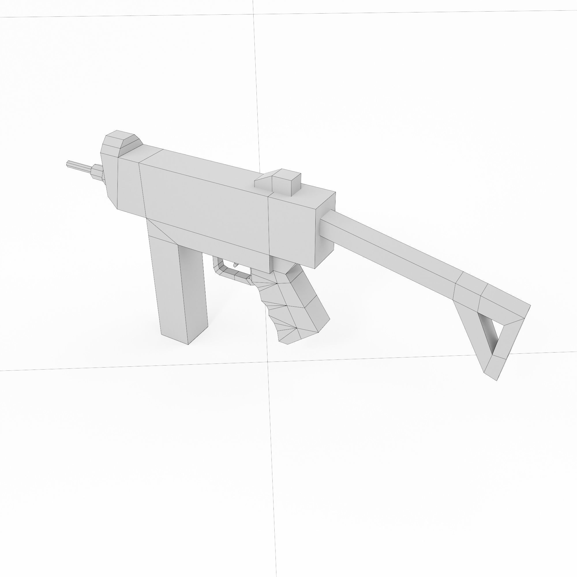 3D model LUSA submachine gun VR / AR / low-poly | CGTrader