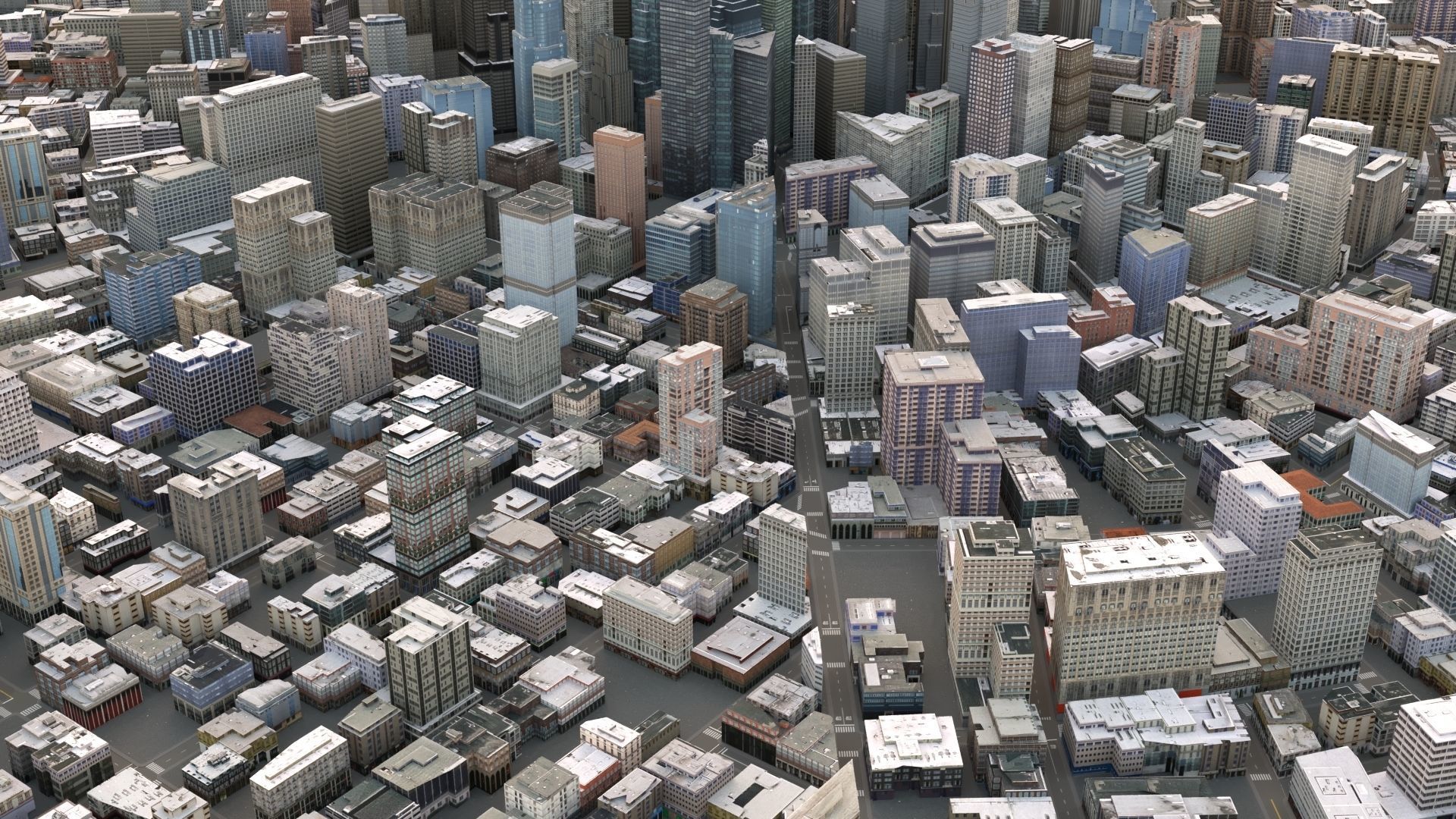3D model City 64 VR / AR / low-poly | CGTrader