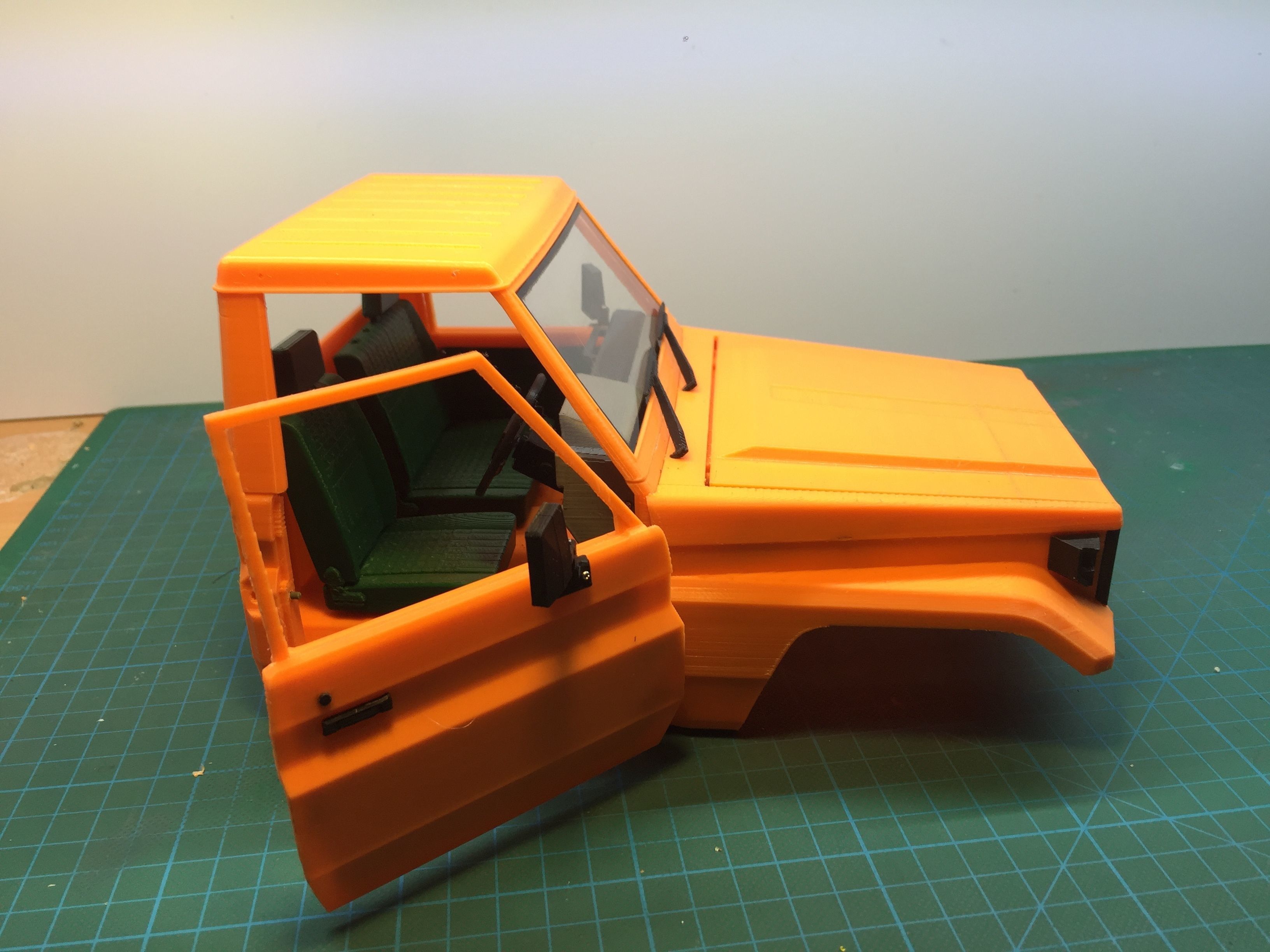 toyota land cruiser ute rc body for 1 to 10 scale RC chassis 3D model ...