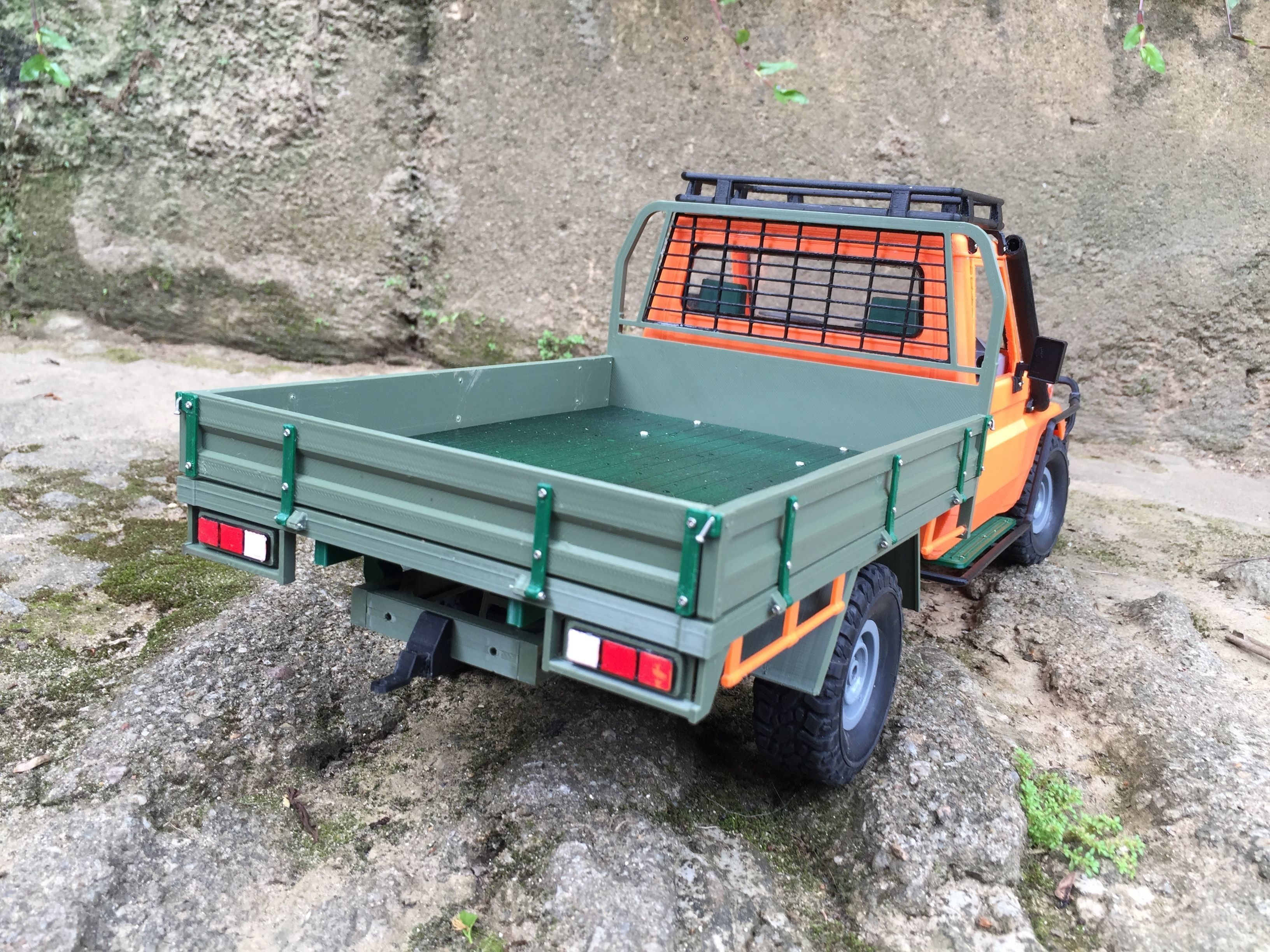 toyota land cruiser ute rc body for 1 to 10 scale RC chassis 3D model ...