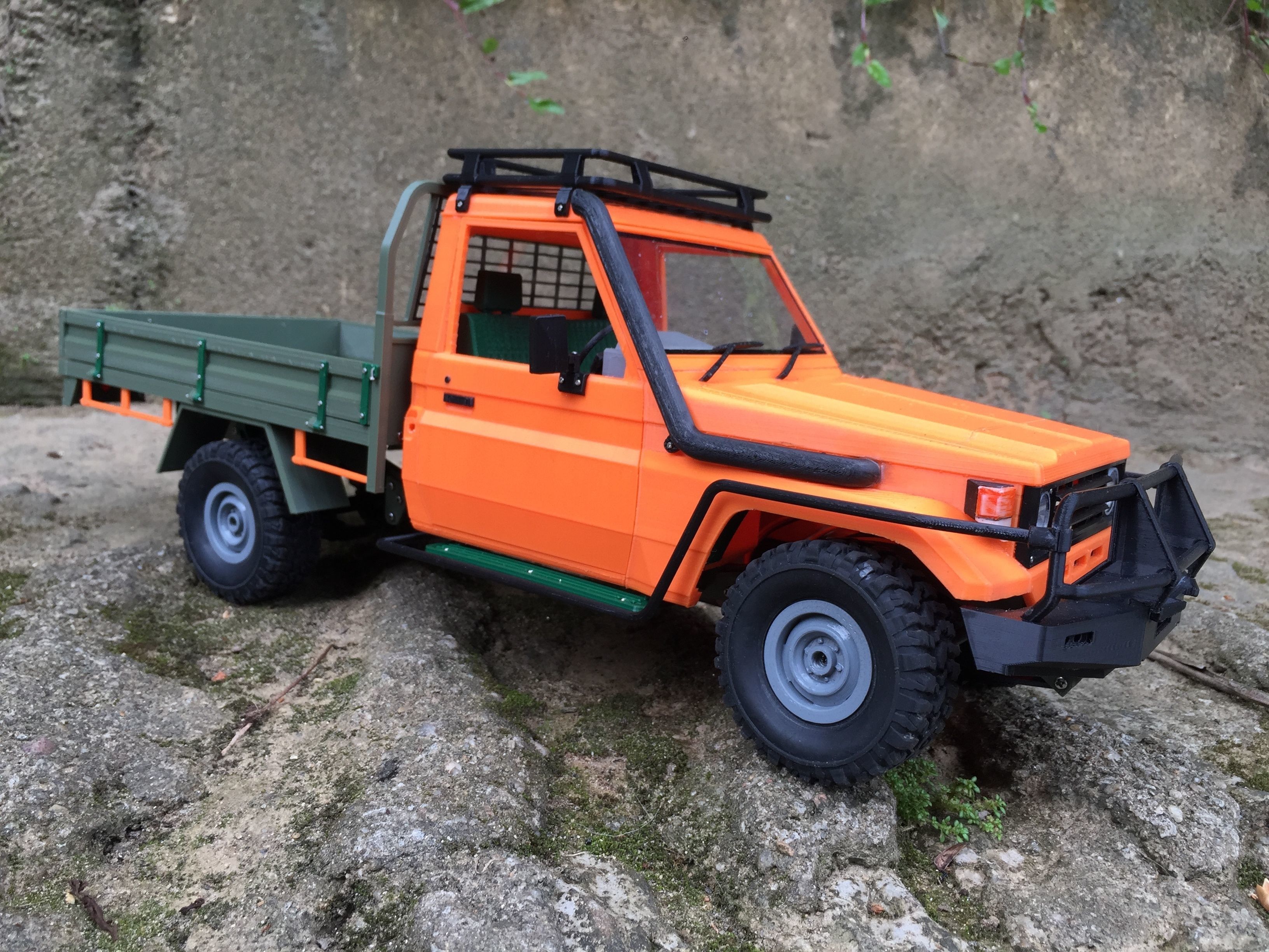 toyota land cruiser ute rc body for 1 to 10 scale RC chassis 3D model ...