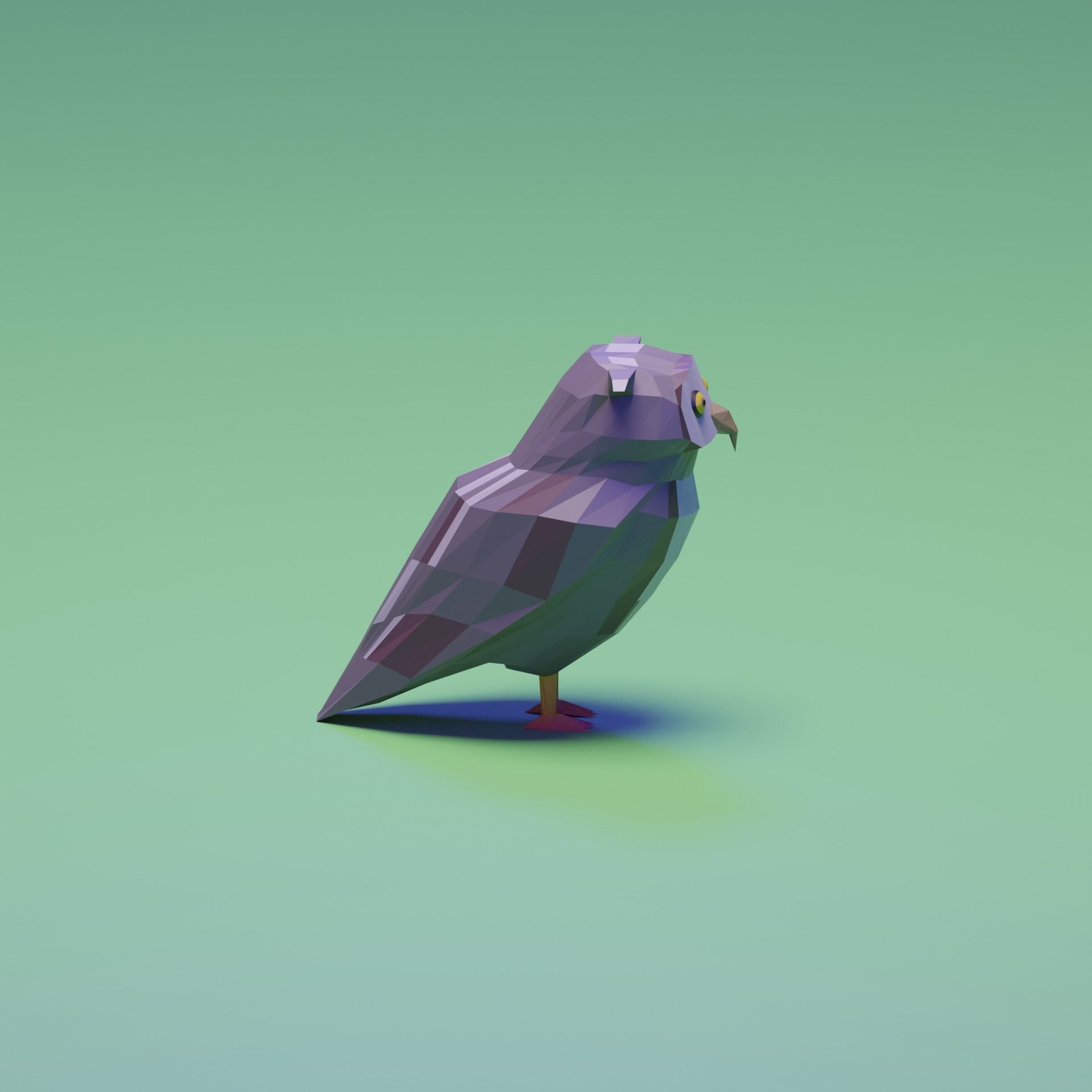 3D model Great Horned Owl VR / AR / low-poly | CGTrader