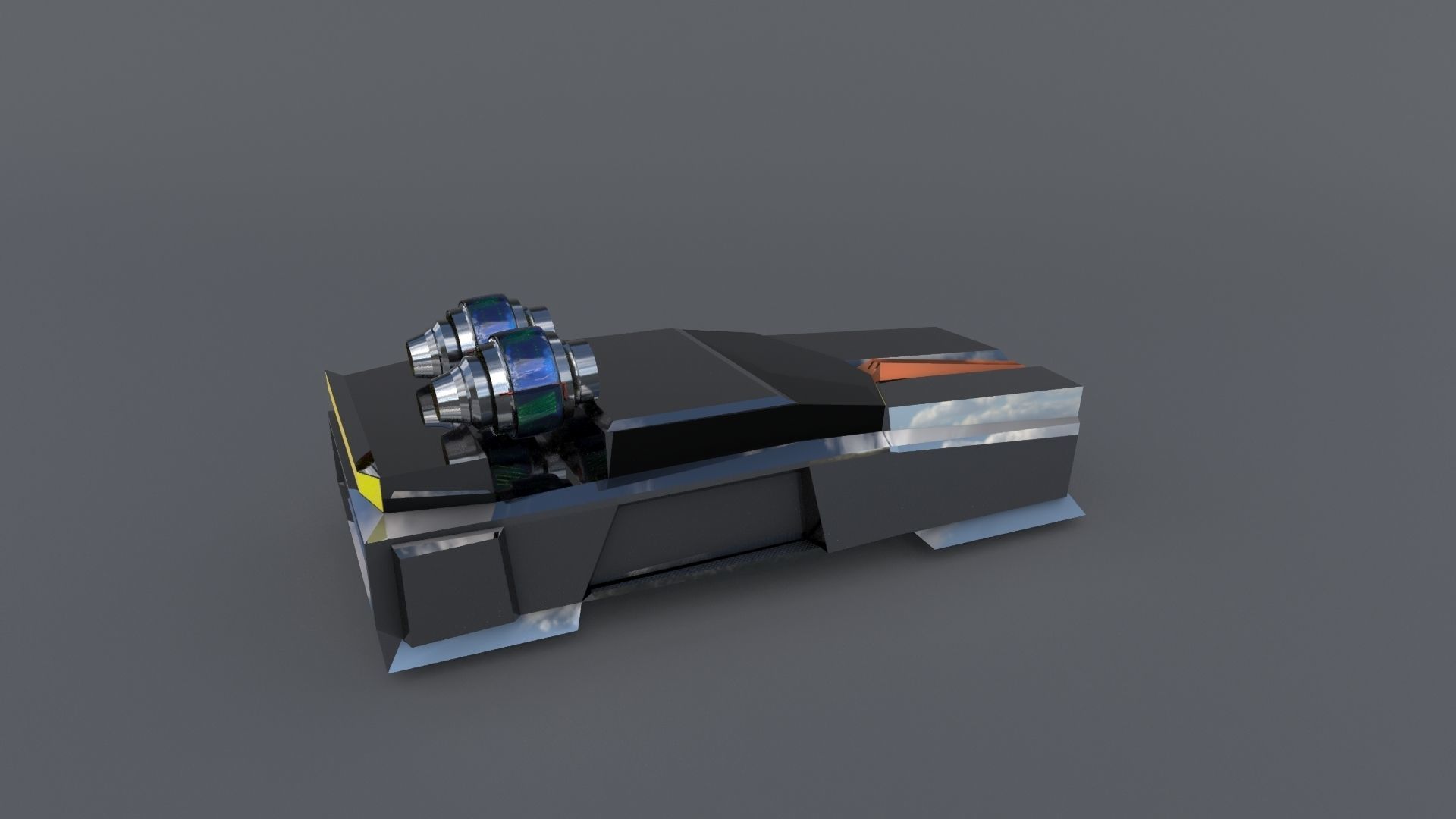 3D model of scifi jet car 3D model | CGTrader
