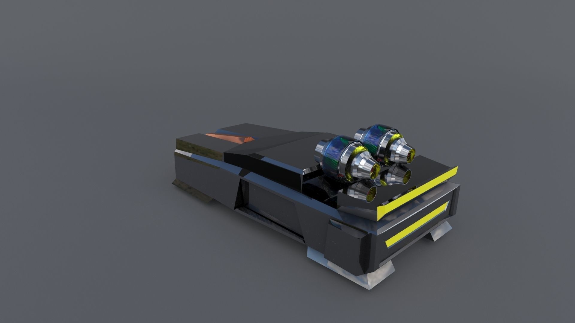 3D model of scifi jet car 3D model | CGTrader