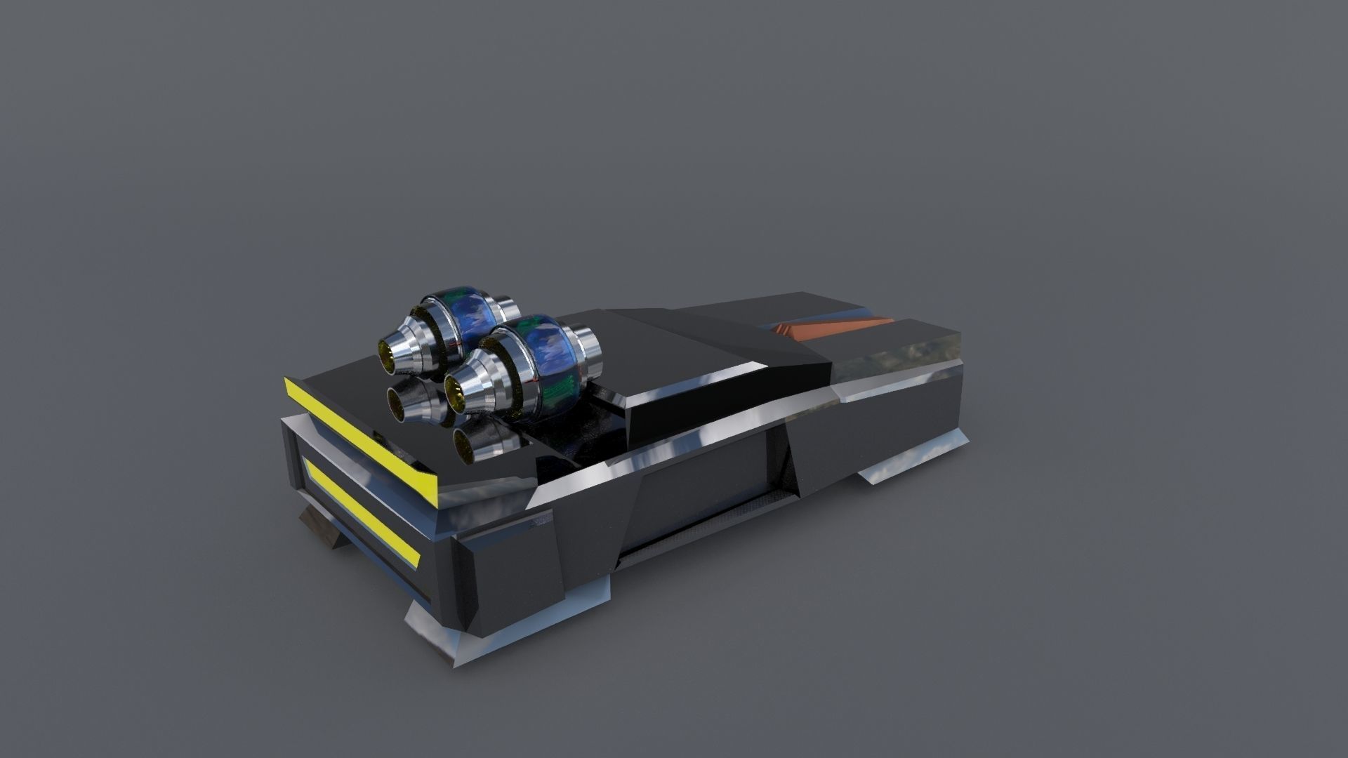 3D model of scifi jet car 3D model | CGTrader
