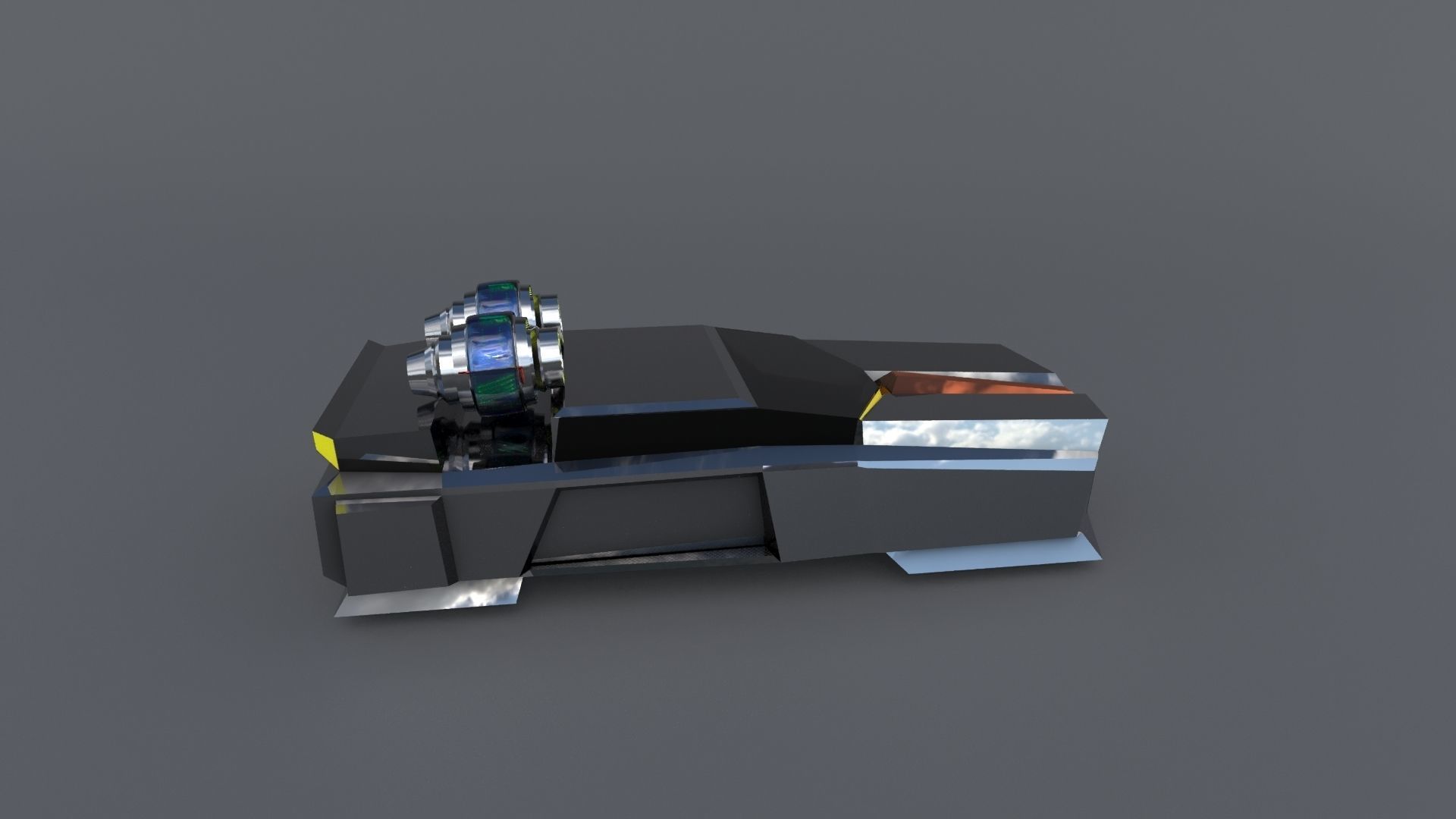 3D model of scifi jet car 3D model | CGTrader