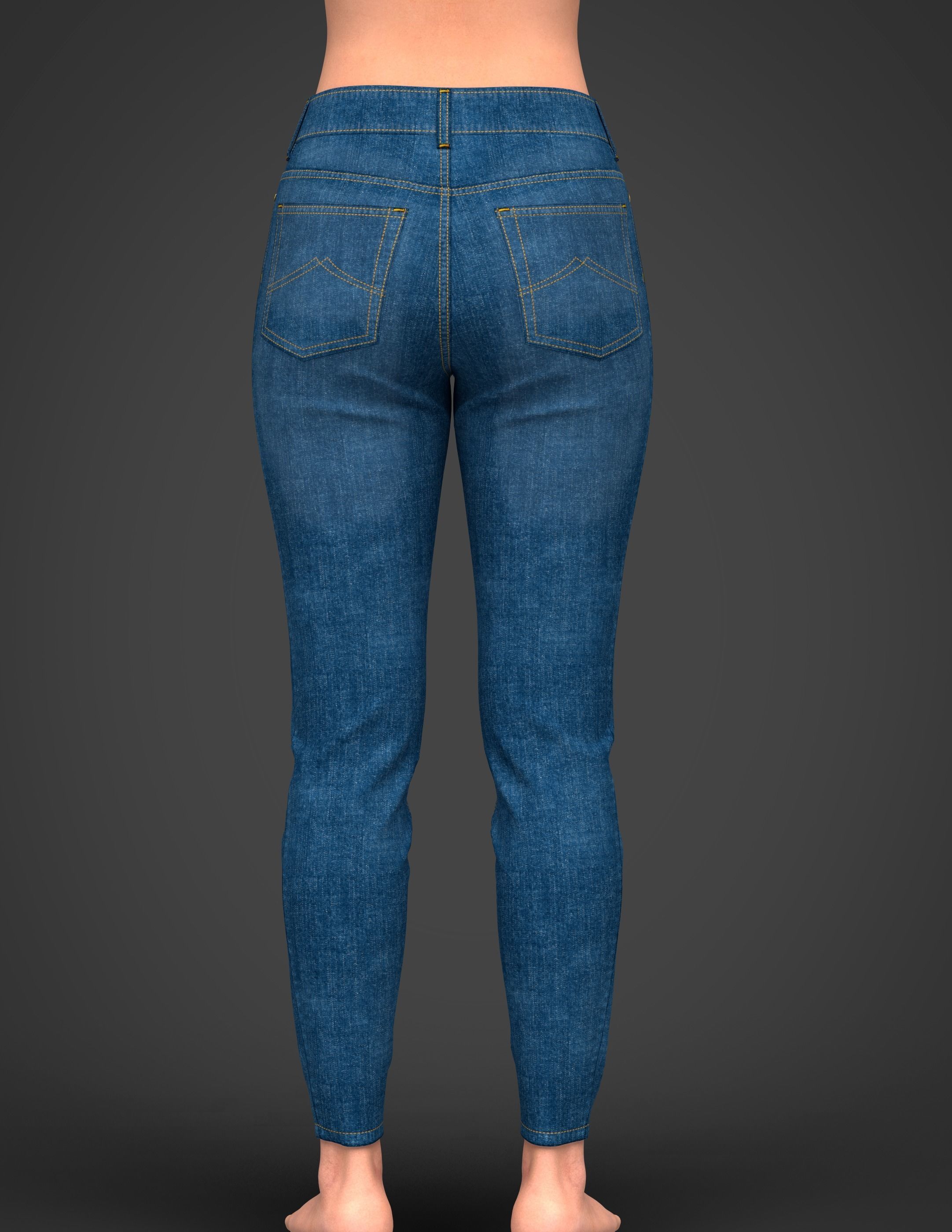 Blue Denim 3D model | CGTrader