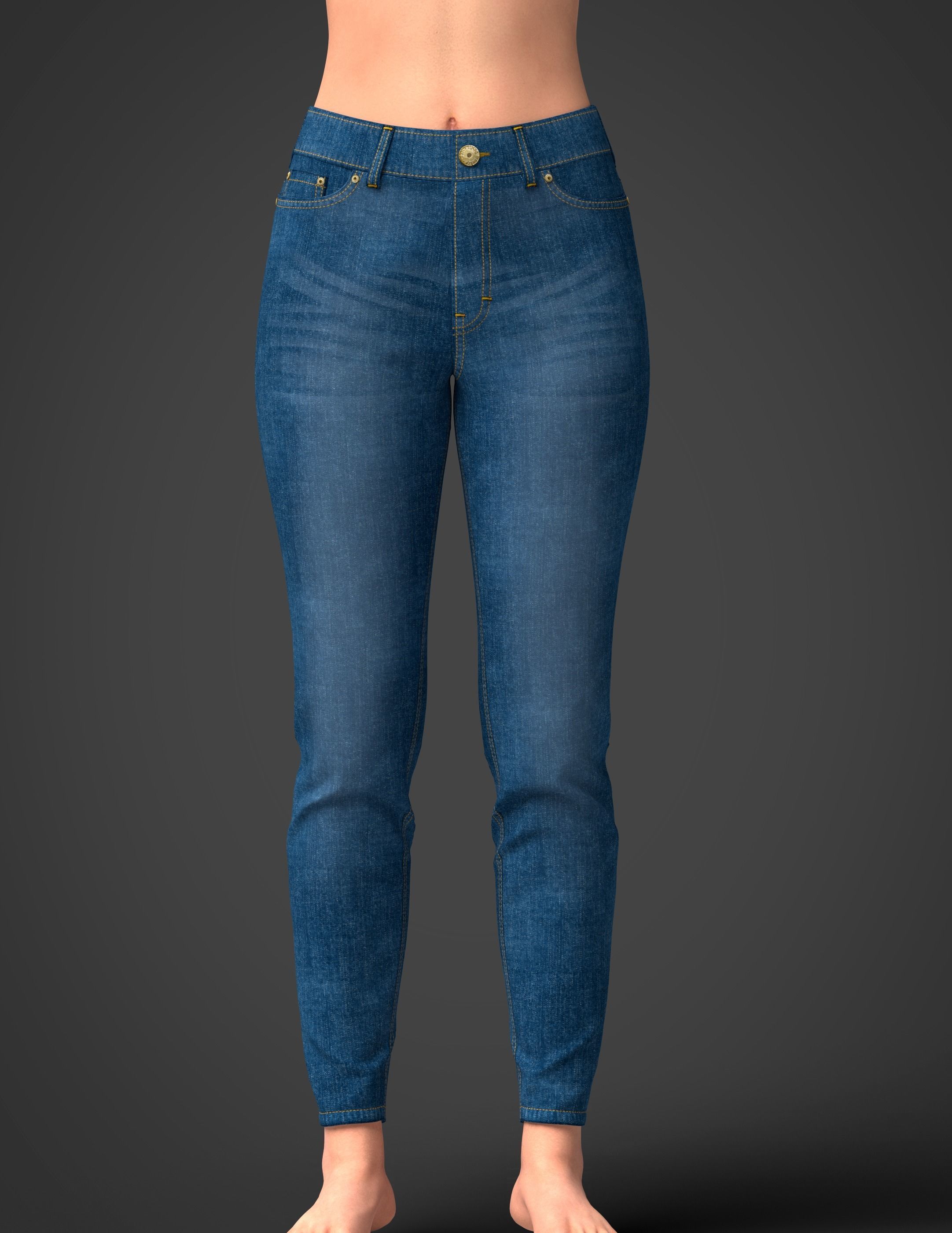 Blue Denim 3D model | CGTrader