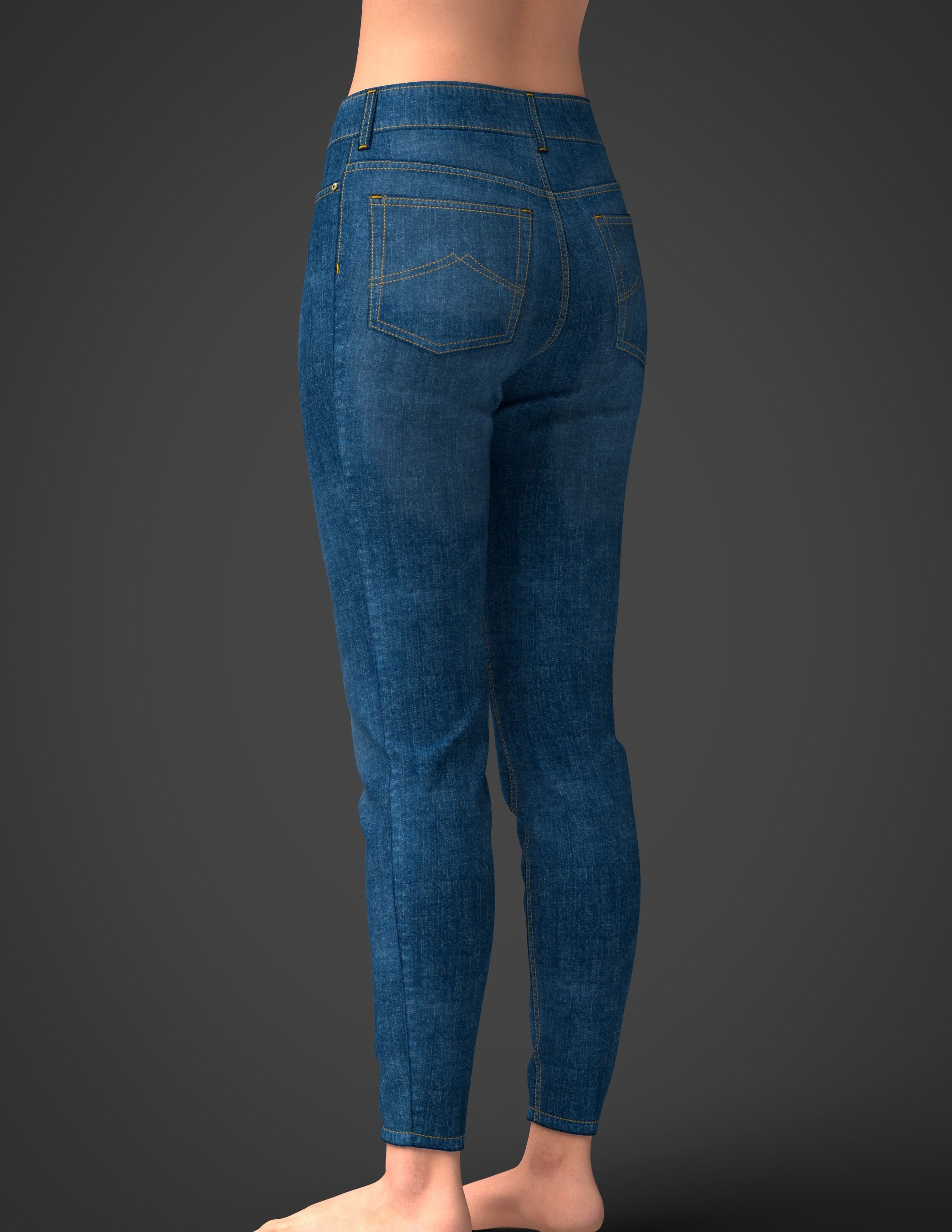 Blue Denim 3D model | CGTrader
