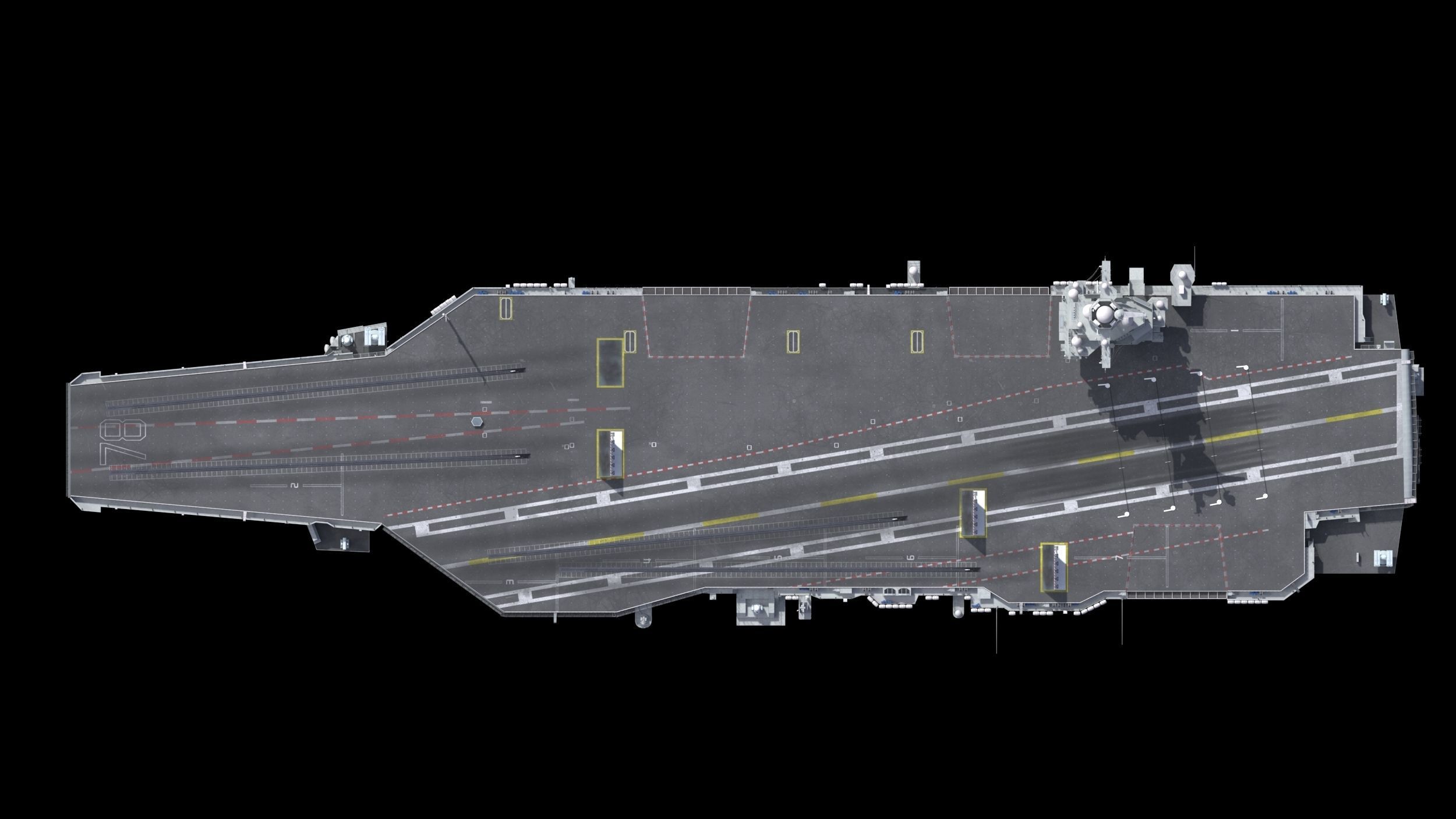 CVN-78 USS Gerald Ford Aircraft carrier 3D model animated | CGTrader