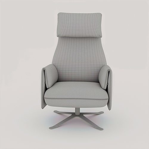 chair swivel leather 3D model | CGTrader
