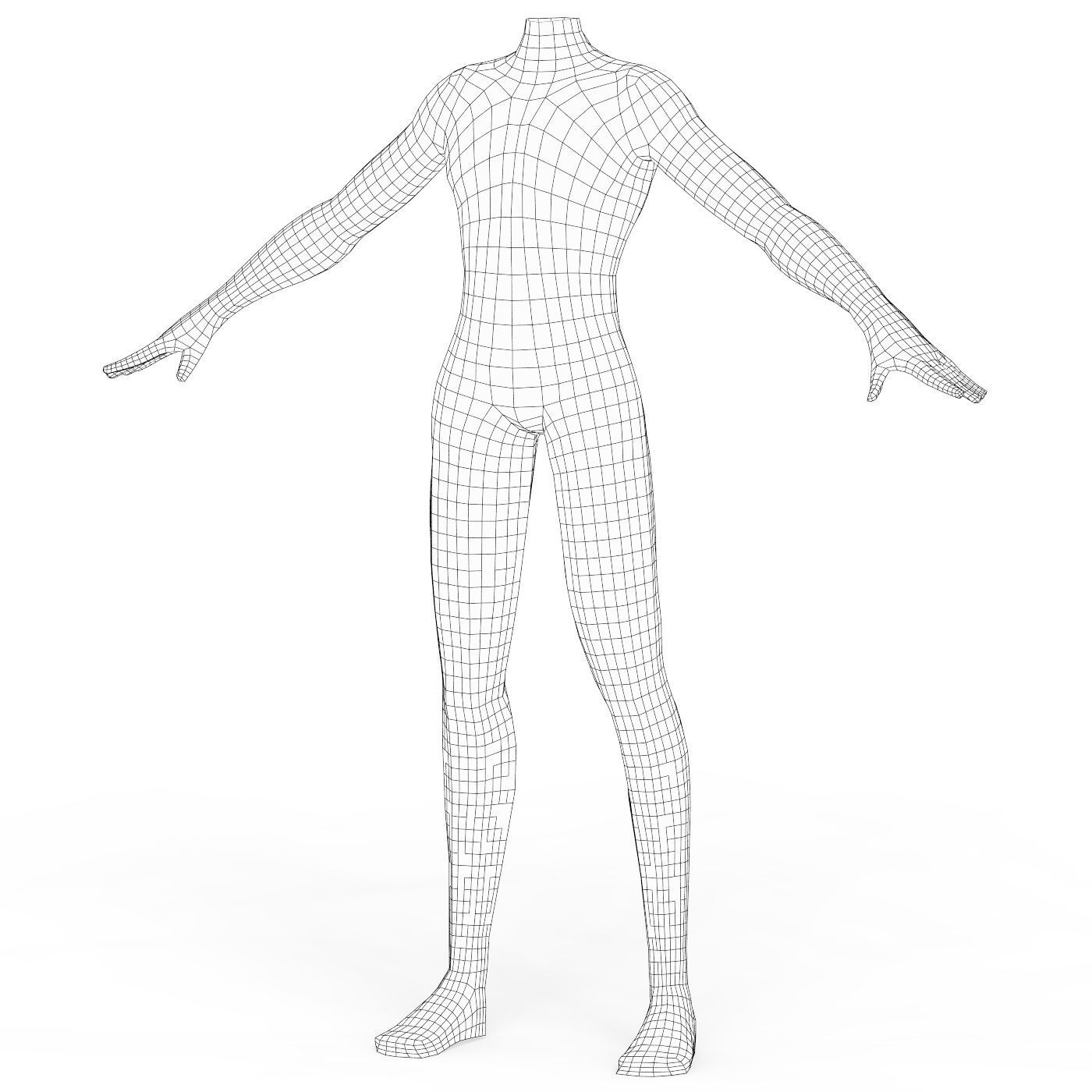 3D model Boy Body Base Mesh VR / AR / low-poly | CGTrader
