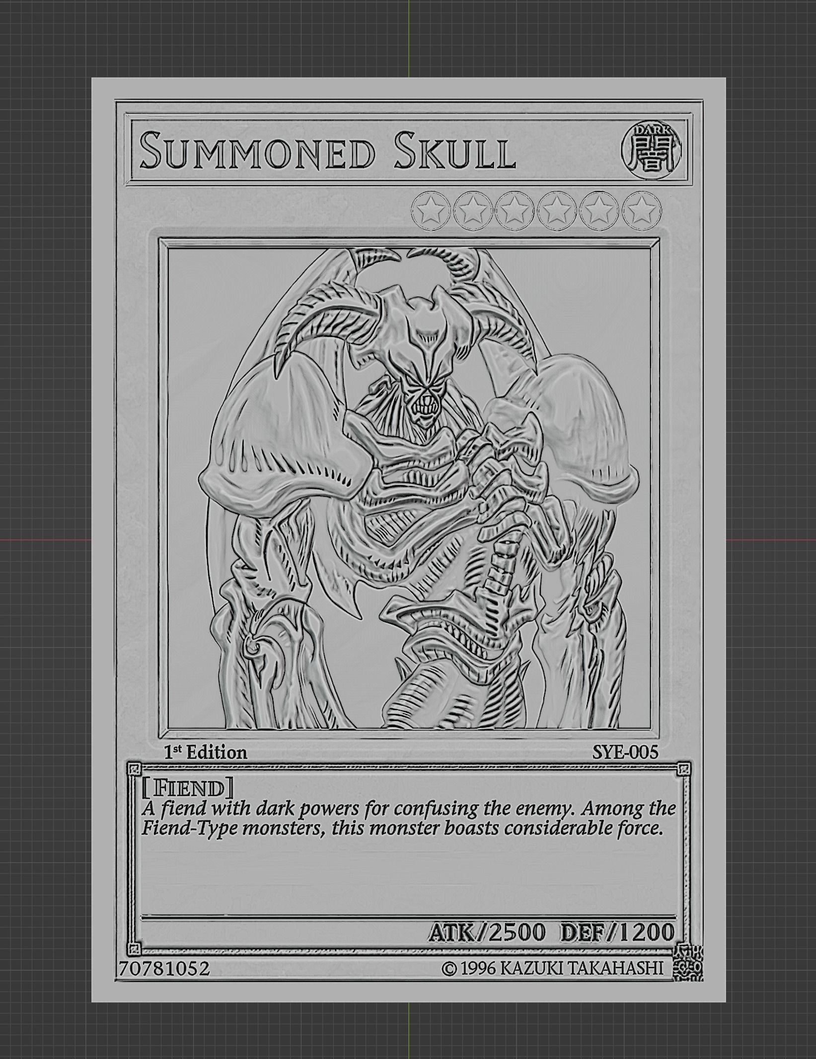 summoned skull - yugioh 3D model 3D printable | CGTrader
