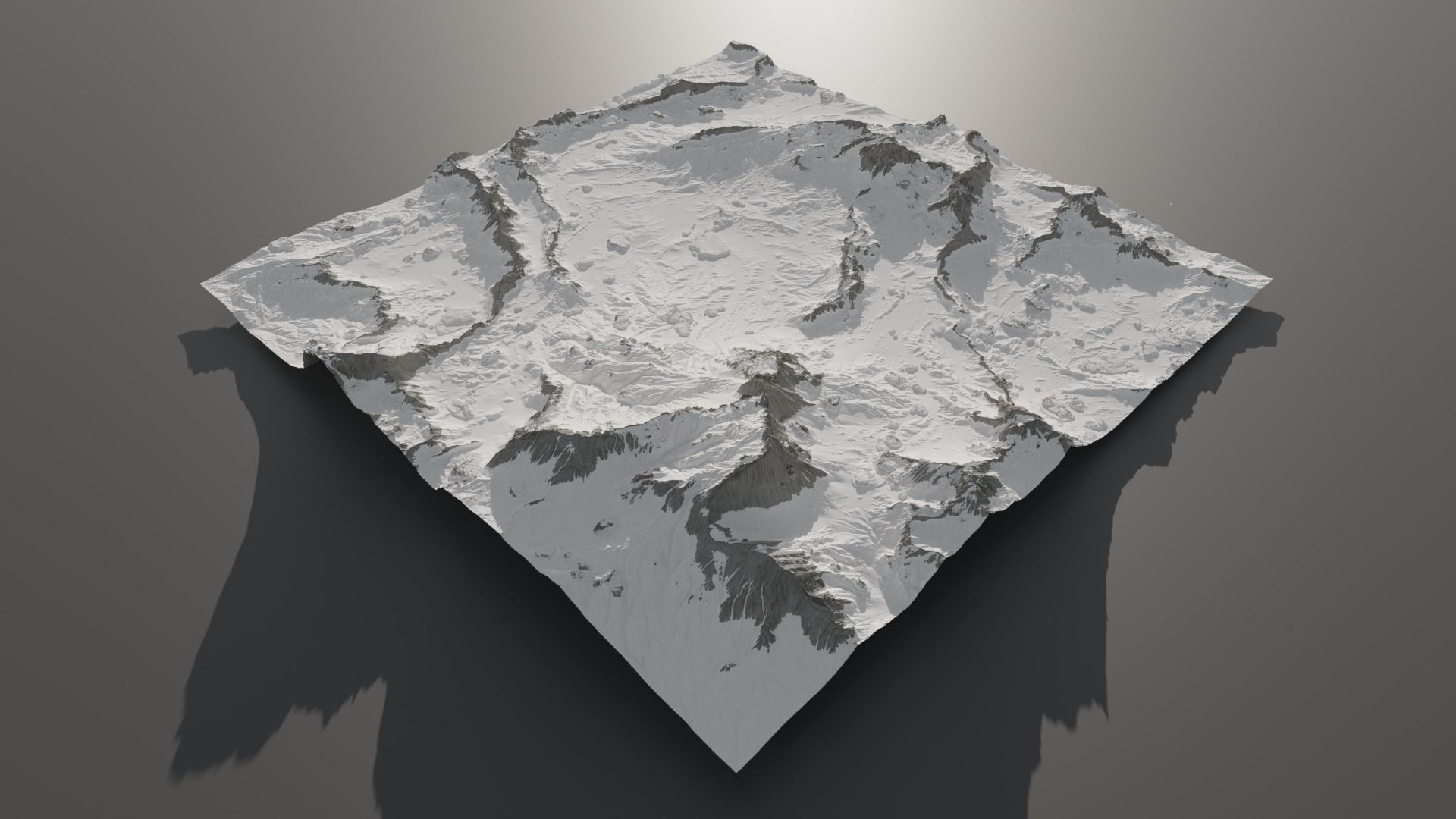 3D model Mountain Valley Landscape - Summer and Winter Versions VR / AR / low-poly | CGTrader