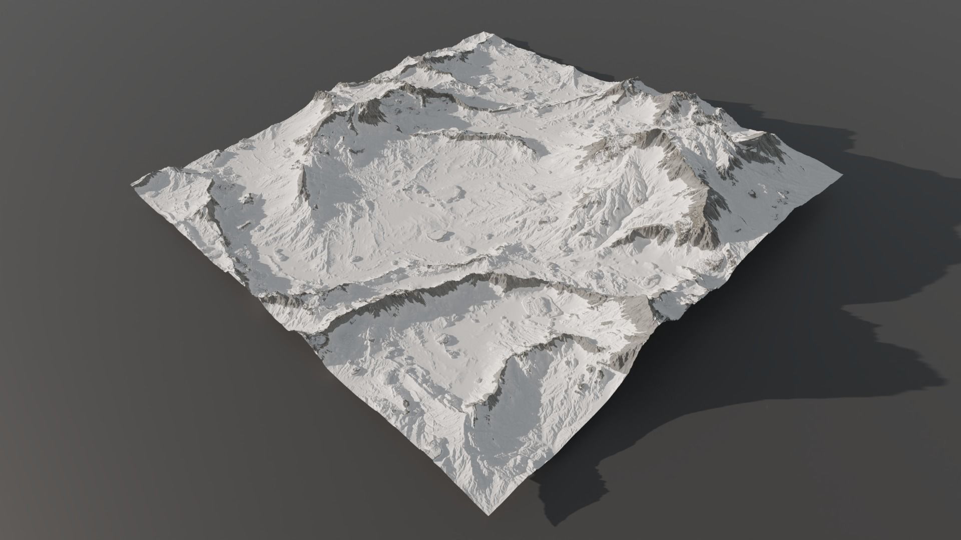 3D model Mountain Valley Landscape - Summer and Winter Versions VR / AR / low-poly | CGTrader