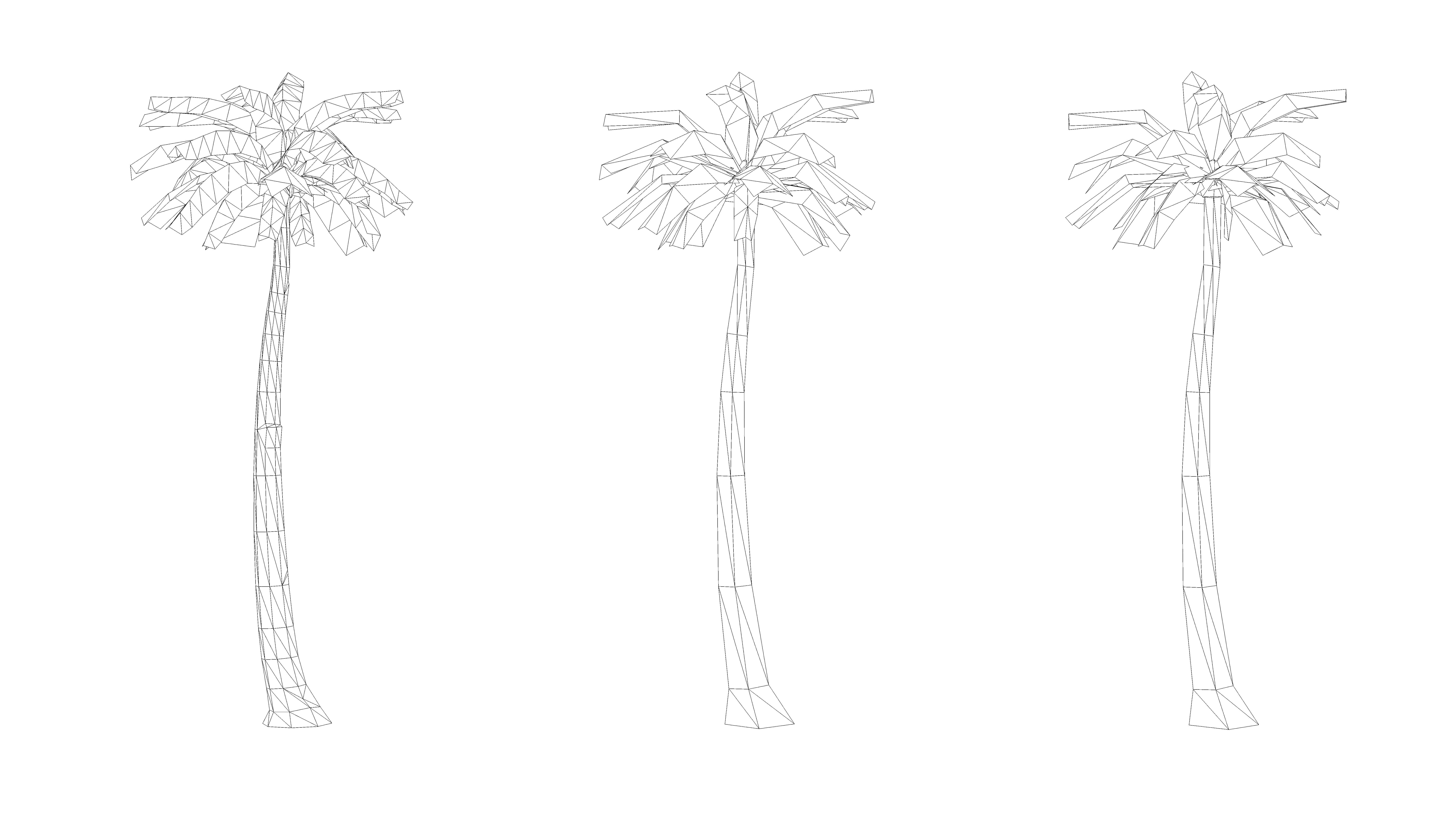 3D model Palm Trees Game Ready VR / AR / low-poly | CGTrader