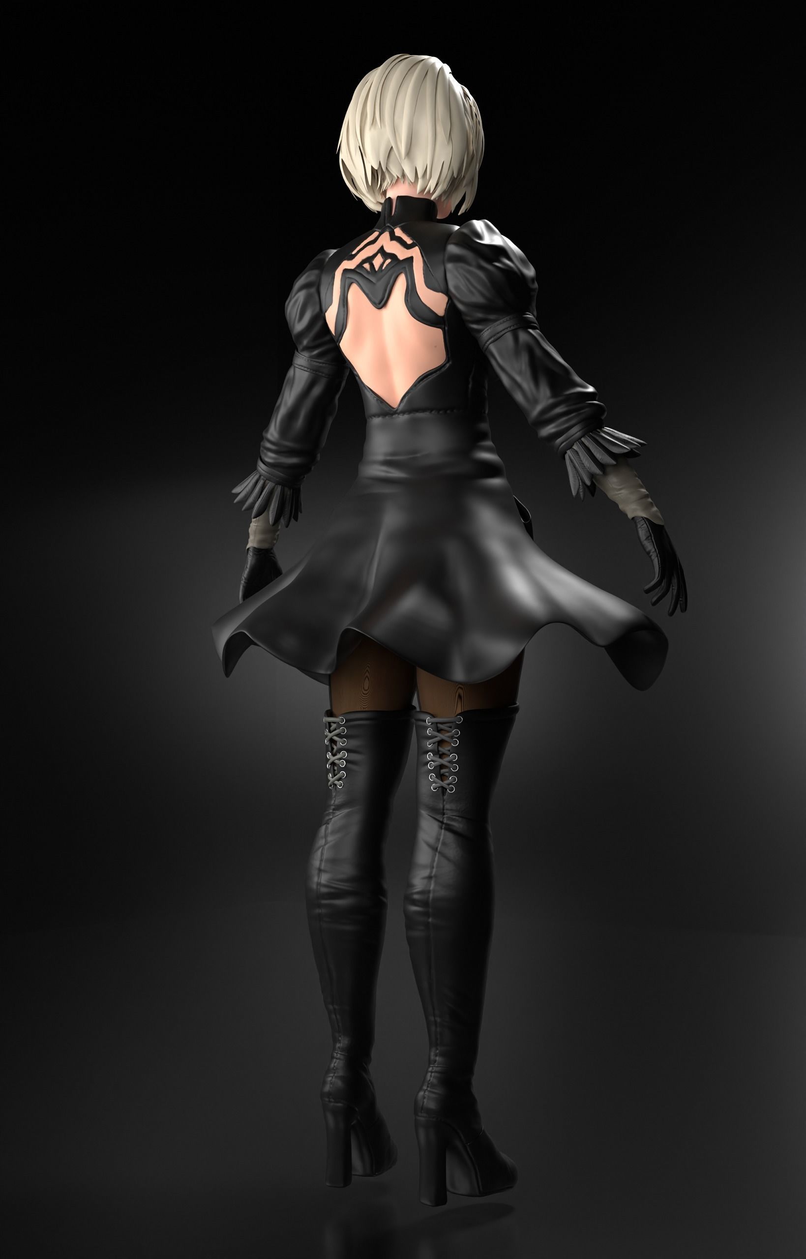 Nier automata 2b 3D model | CGTrader