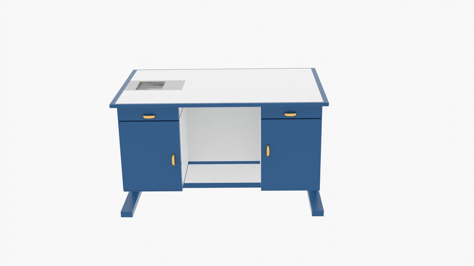 3D model laboratory desk pack VR / AR / low-poly | CGTrader