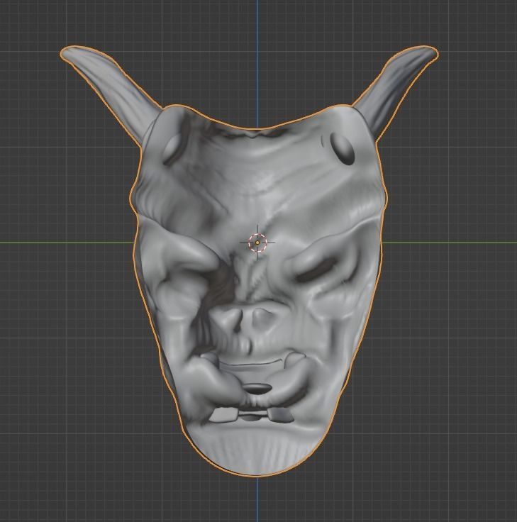 Japanese Oni Mask free 3D model | CGTrader