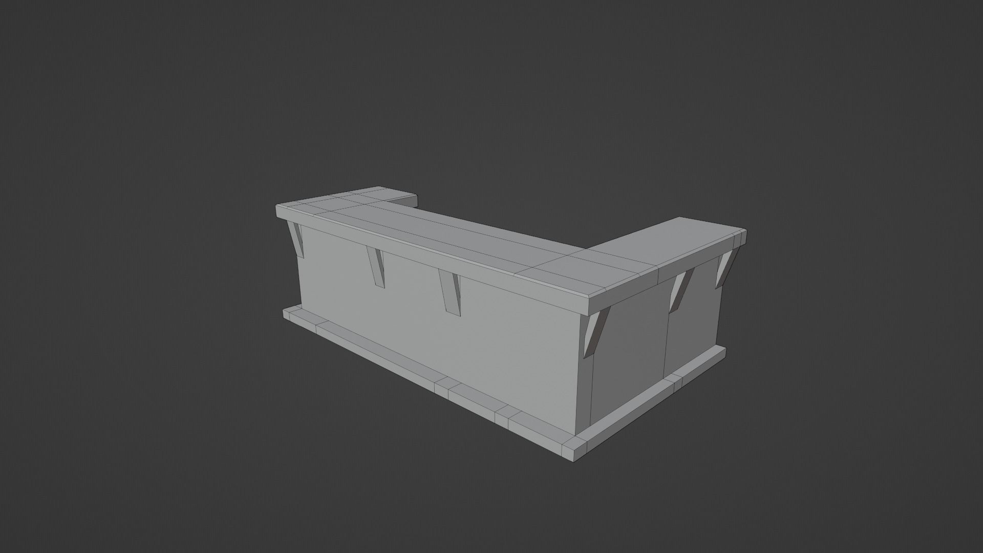 3D model Bar Counter Low-poly VR / AR / low-poly | CGTrader