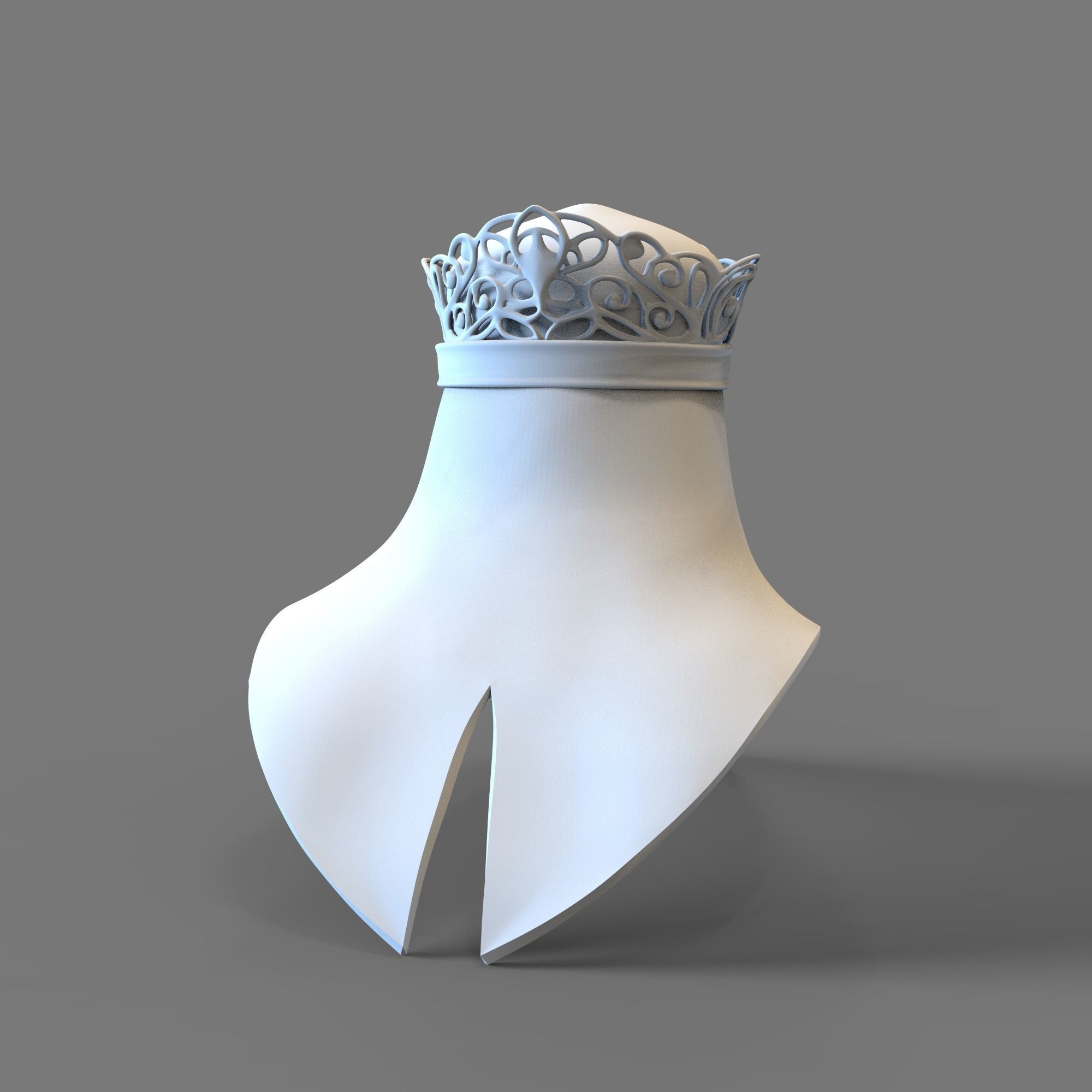 Consort Elden Ring Wearable Mask with Crown and Cover 3D model 3D ...
