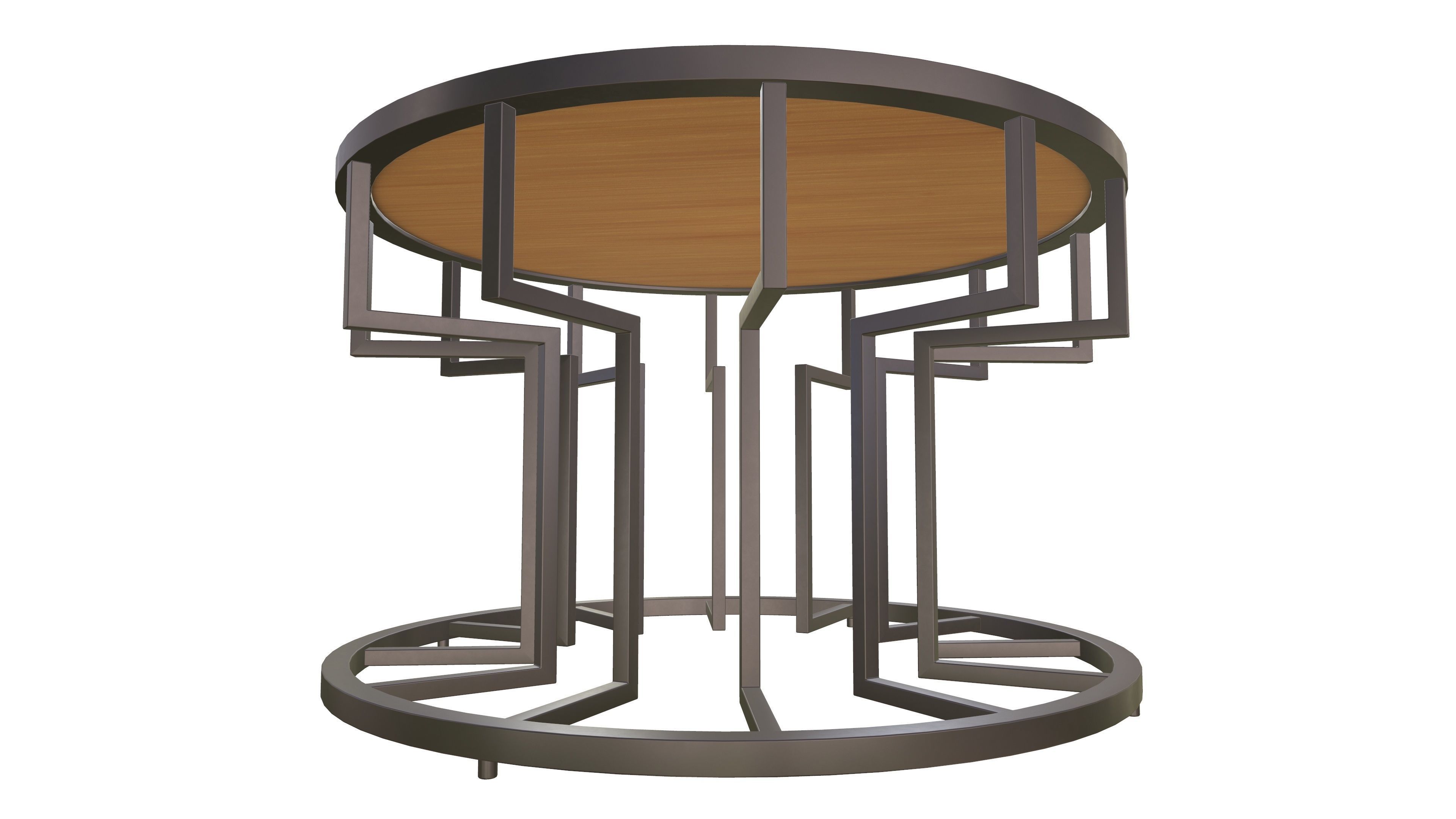 3D model Round Table Round Table V2 3D Model VR AR PBR VR / AR / low ...