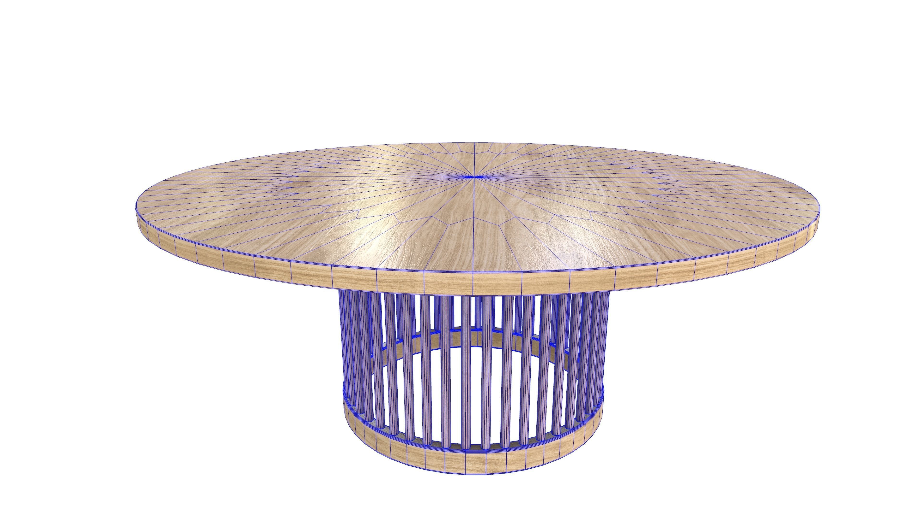3D model Round Table Round Table V3 3D Model VR AR PBR VR / AR / low ...
