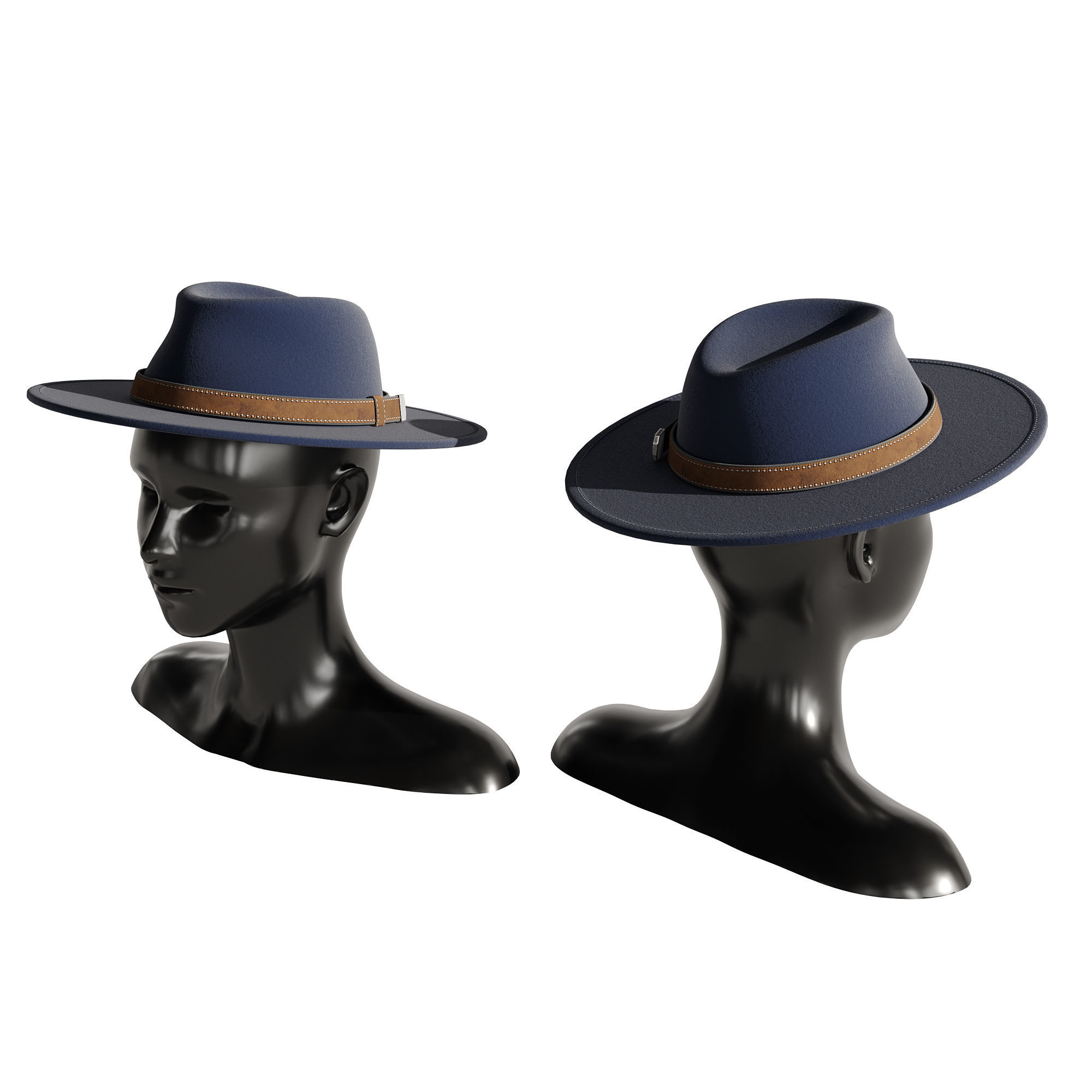 Man Hat set 2 3D model | CGTrader
