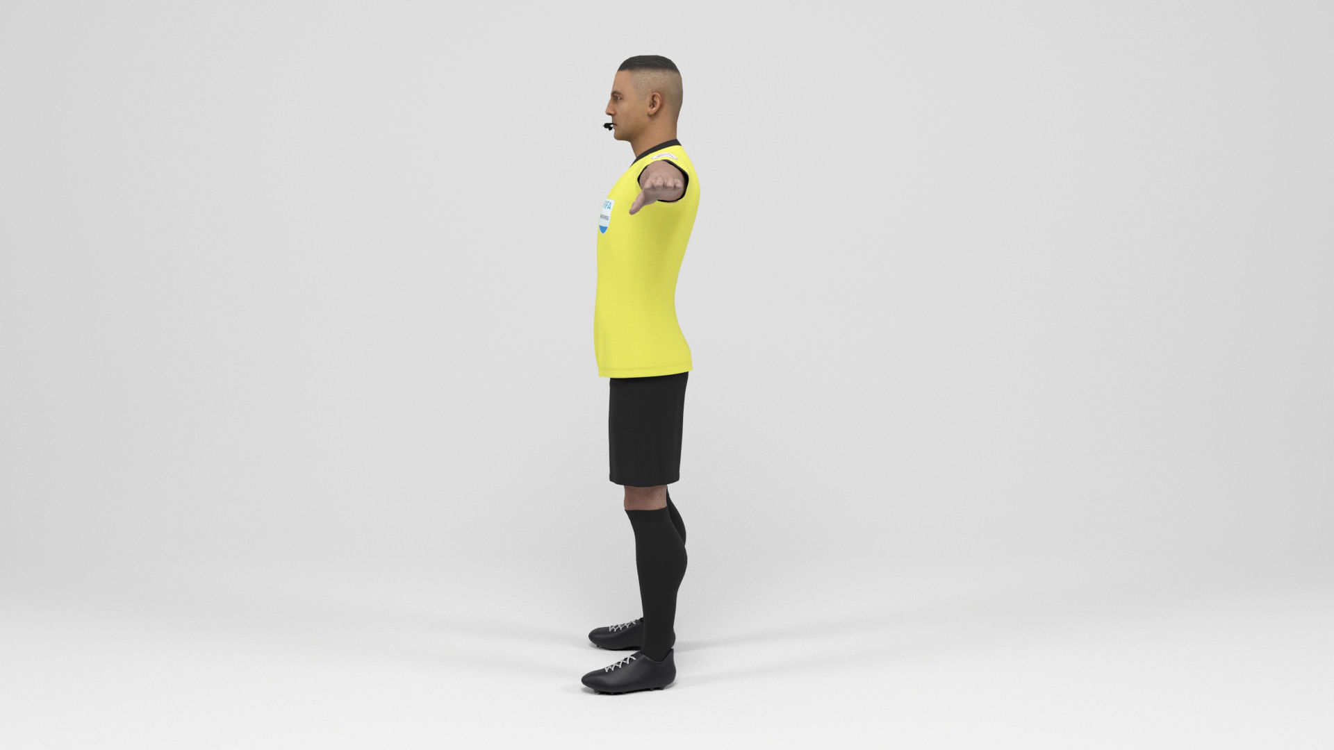 Referee 2 soccer 3D model animated rigged | CGTrader