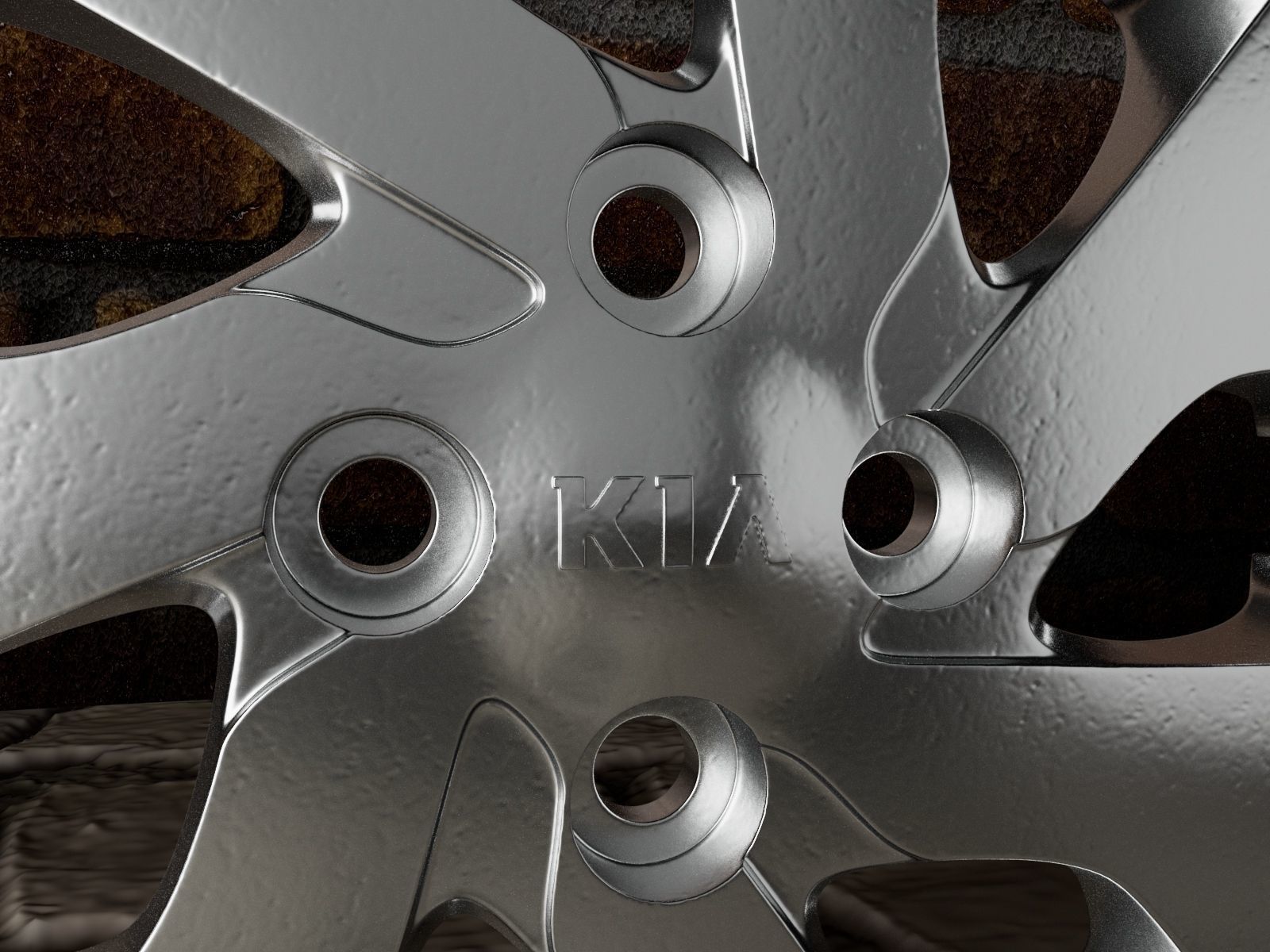 KIA car disk free 3D model | CGTrader