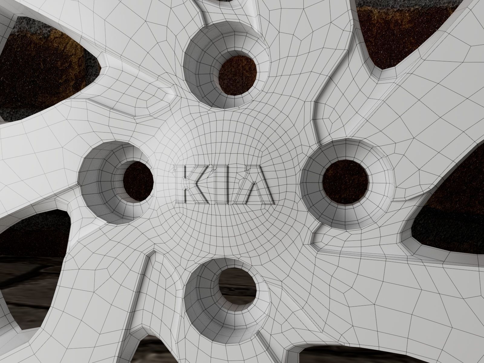 KIA car disk free 3D model | CGTrader