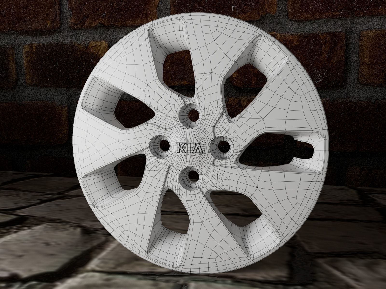 KIA car disk free 3D model | CGTrader